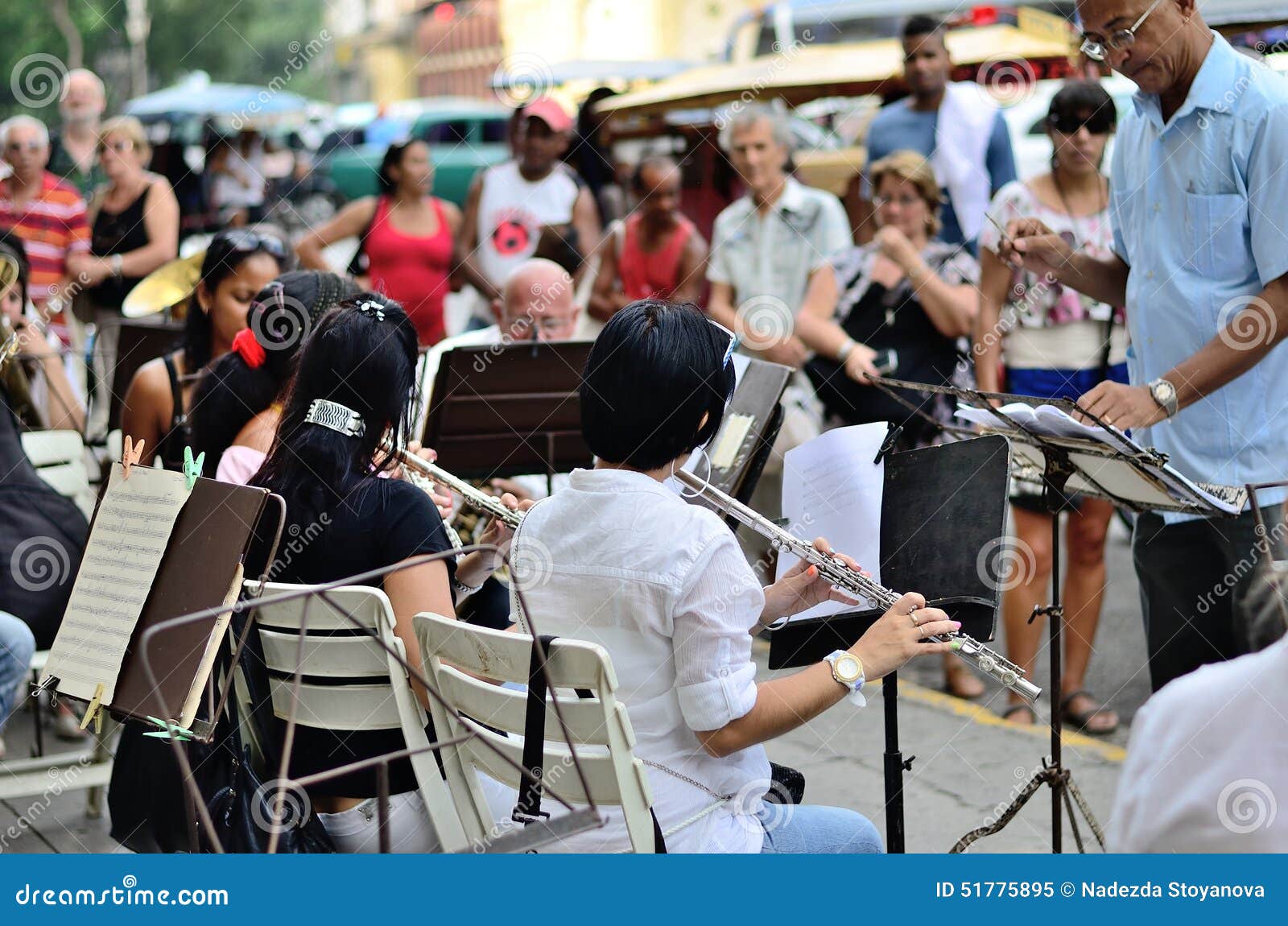 The Conductor with Brass Band in Havana Editorial Image - Image of ...