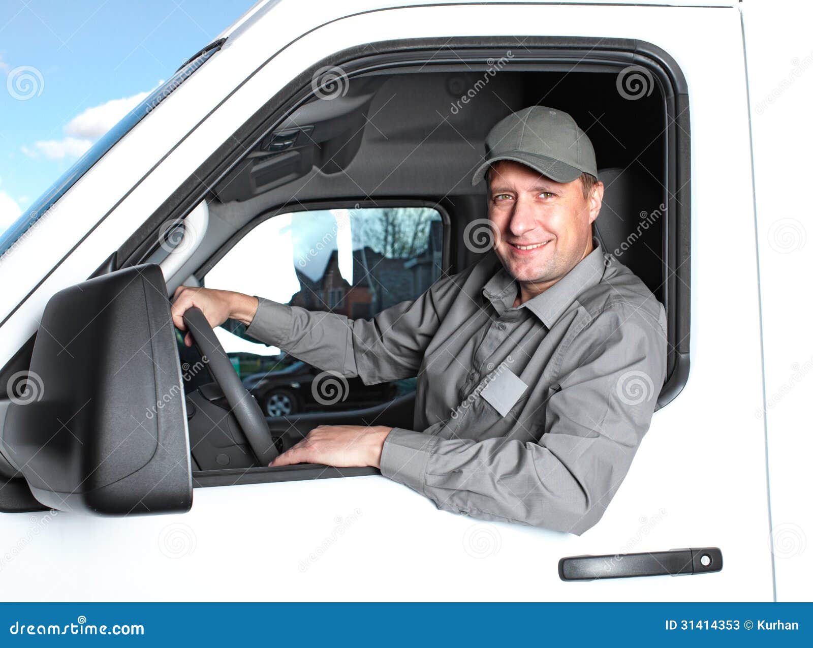 Conductor De Camión Hermoso. Fotos de archivo - Imagen: 31414353