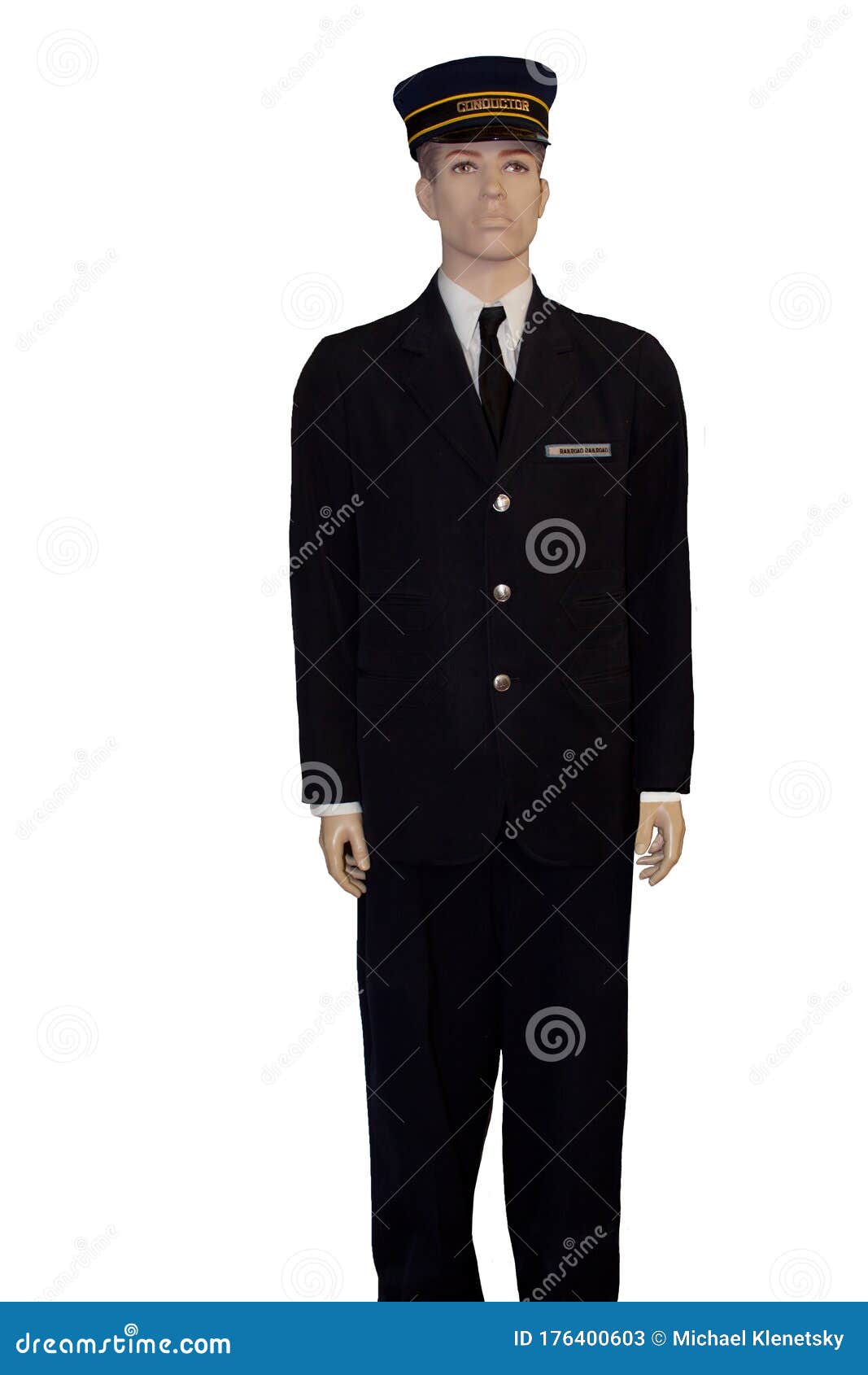 Conductor De Tren Con Uniforme Imagen de archivo - Imagen de trabajador ...