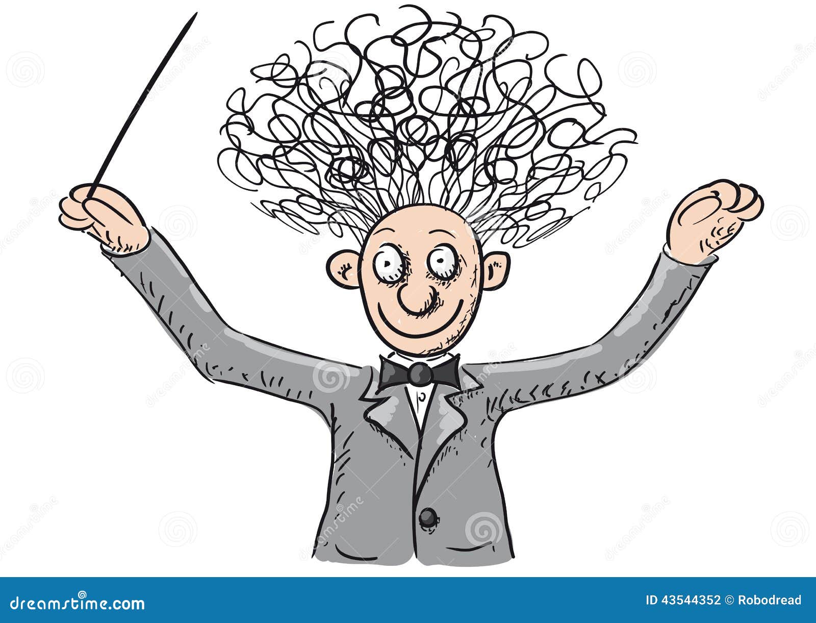 Conductor stock vector. Illustration of classical, entertainment - 43544352