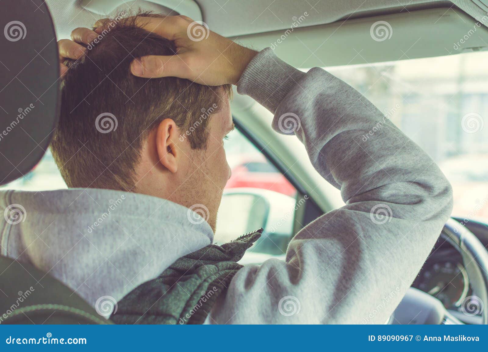 Conductor Furioso E Imprudente Peligro Que Conduce Concepto Imagen de ...