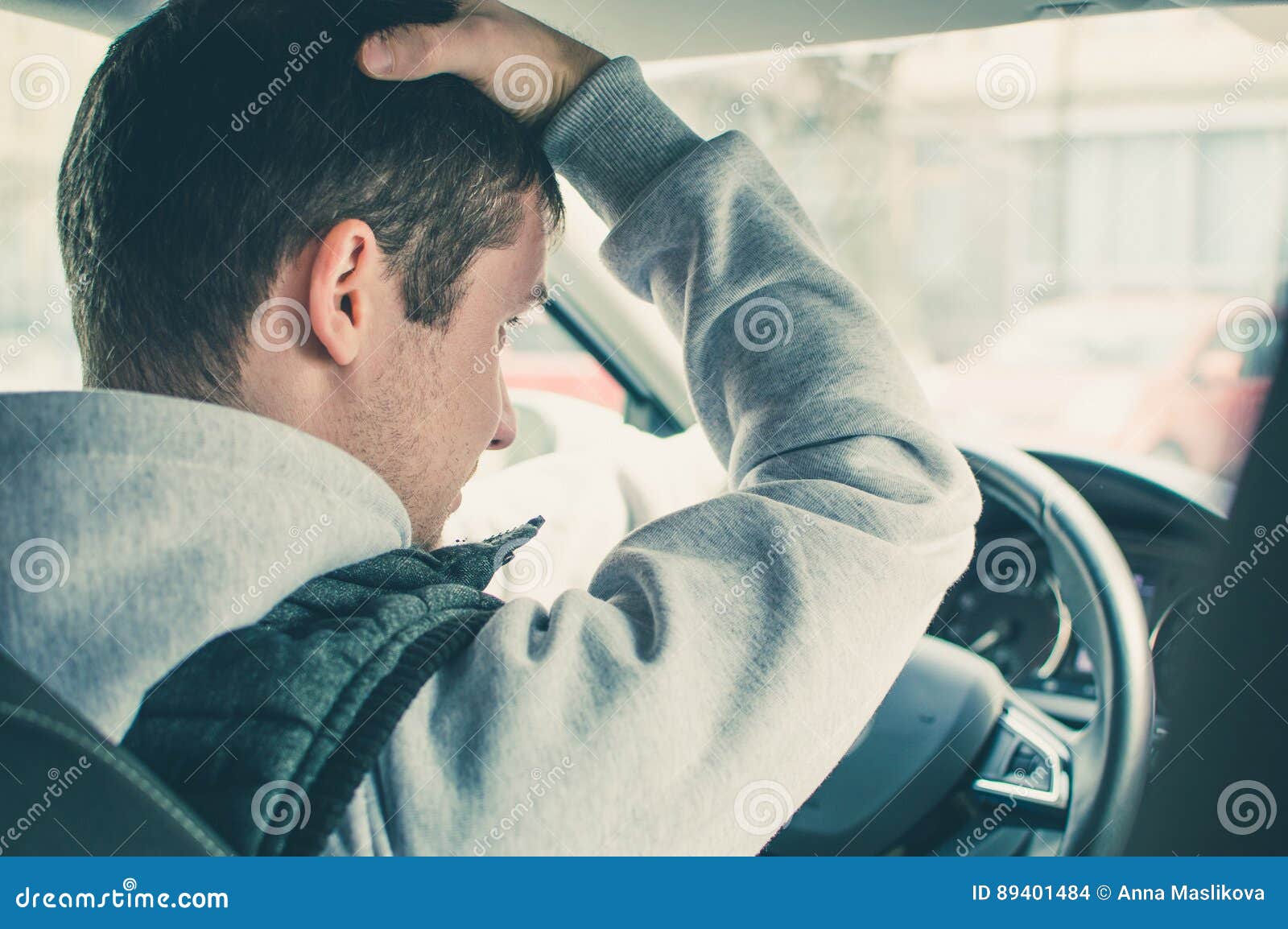 Conductor Furioso E Imprudente Peligro Que Conduce Concepto Foto de ...