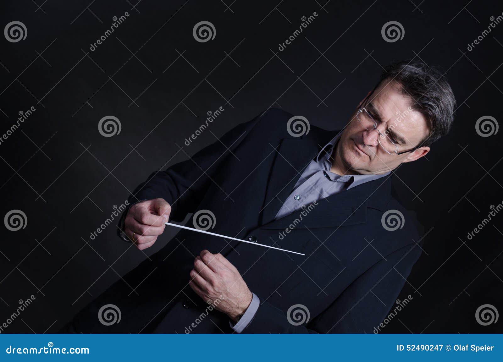 Conductor stock image. Image of closed, serious, arts - 52490247