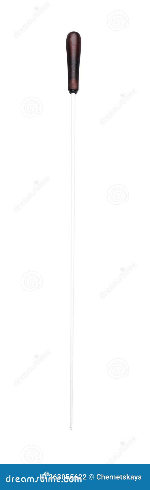 Conductor`s Baton Isolated on White, Top View Stock Photo - Image of ...