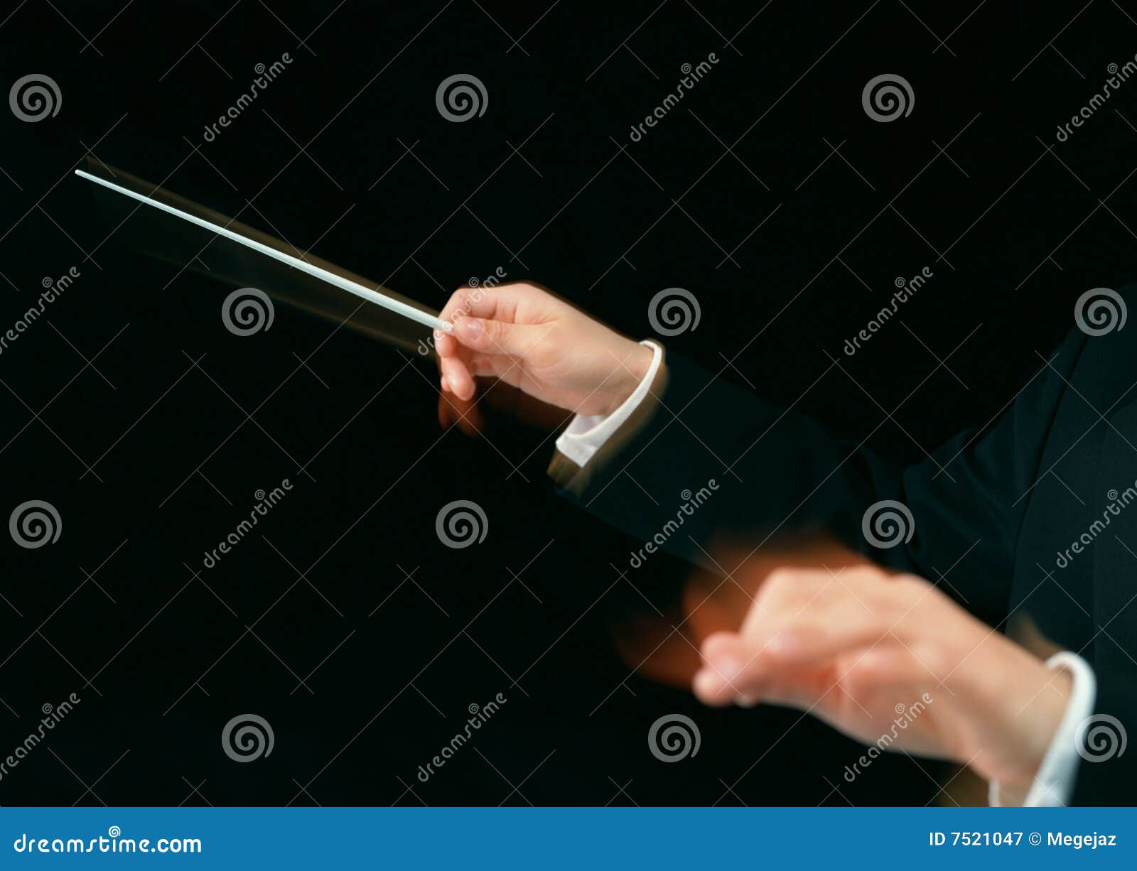 Conductor s hands on black stock image. Image of attendant - 7521047