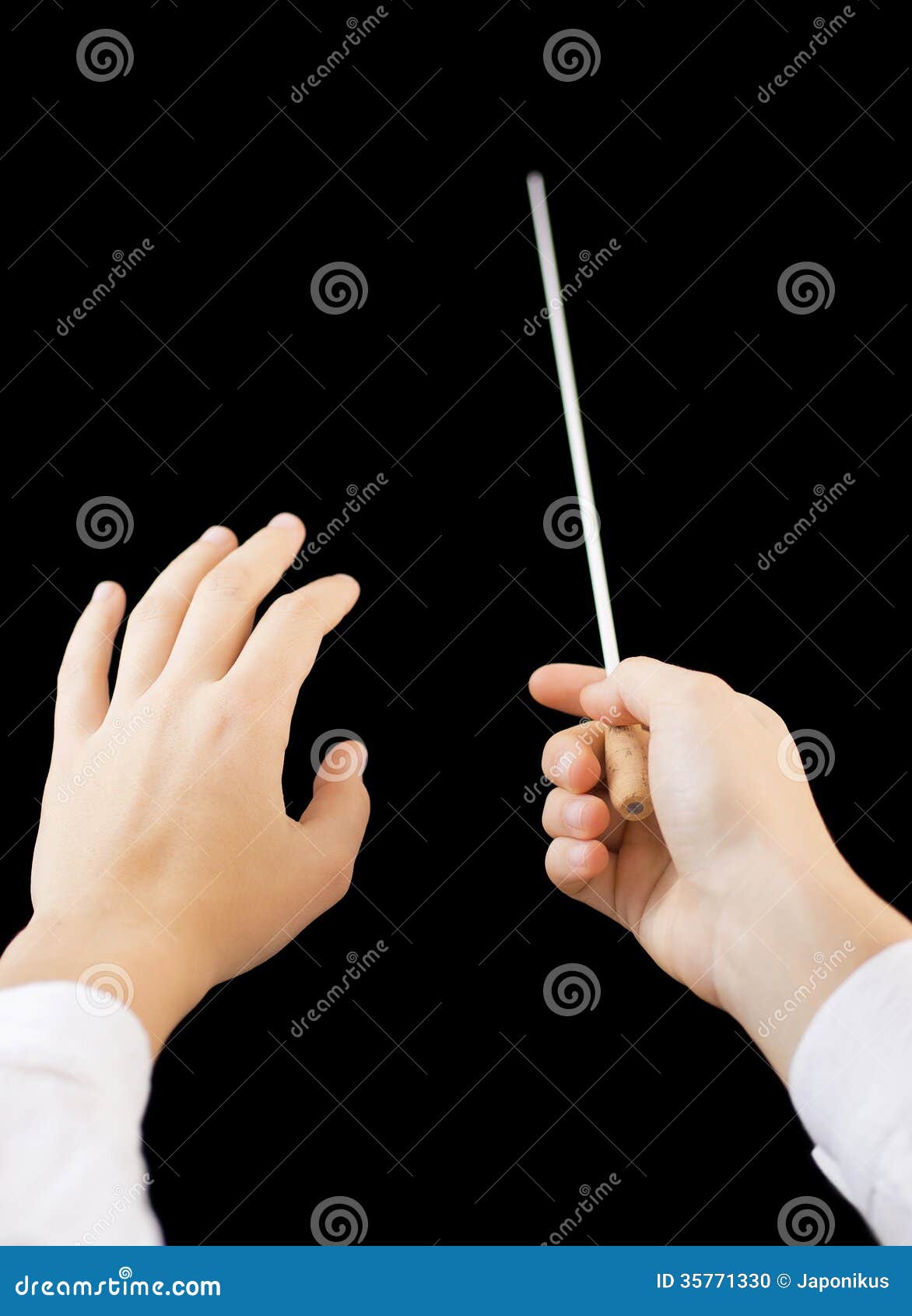 Conductor's hands stock photo. Image of black, directing - 35771330