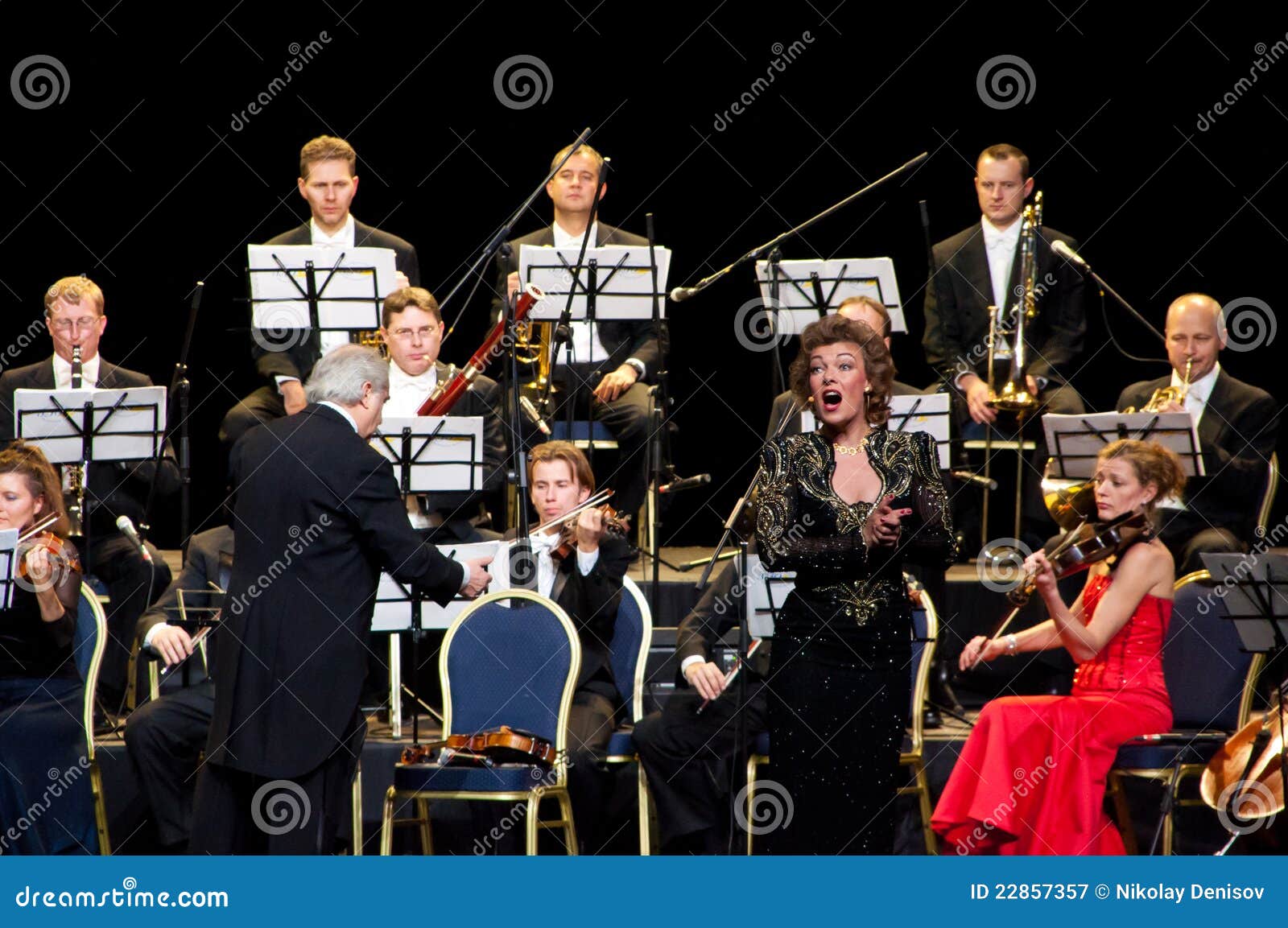 Conductor, Singer And Orchestra Editorial Photo | CartoonDealer.com ...