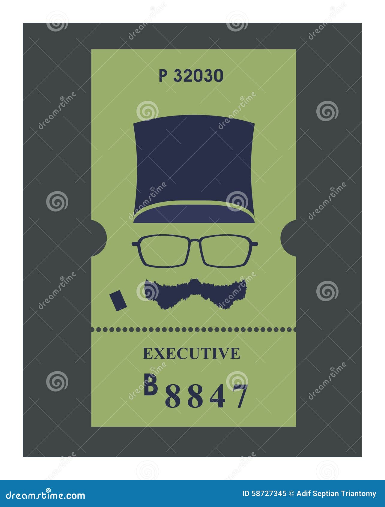 Conductor and Ticket Illustration Stock Vector - Illustration of ...