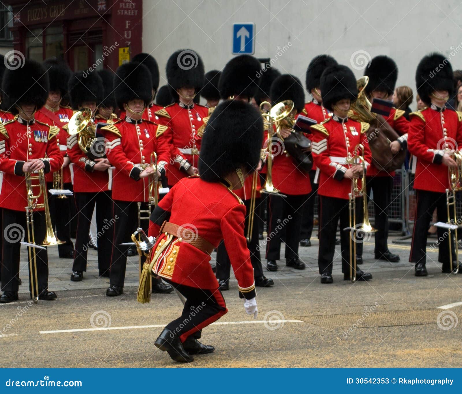 The Conductor of the Welsh Guards Band Editorial Stock Photo - Image of ...