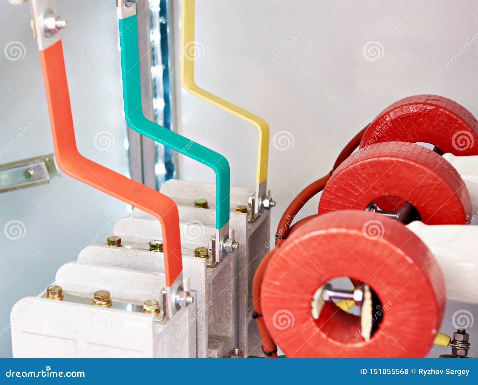 Conductors of transformer stock photo. Image of equipment - 151055568