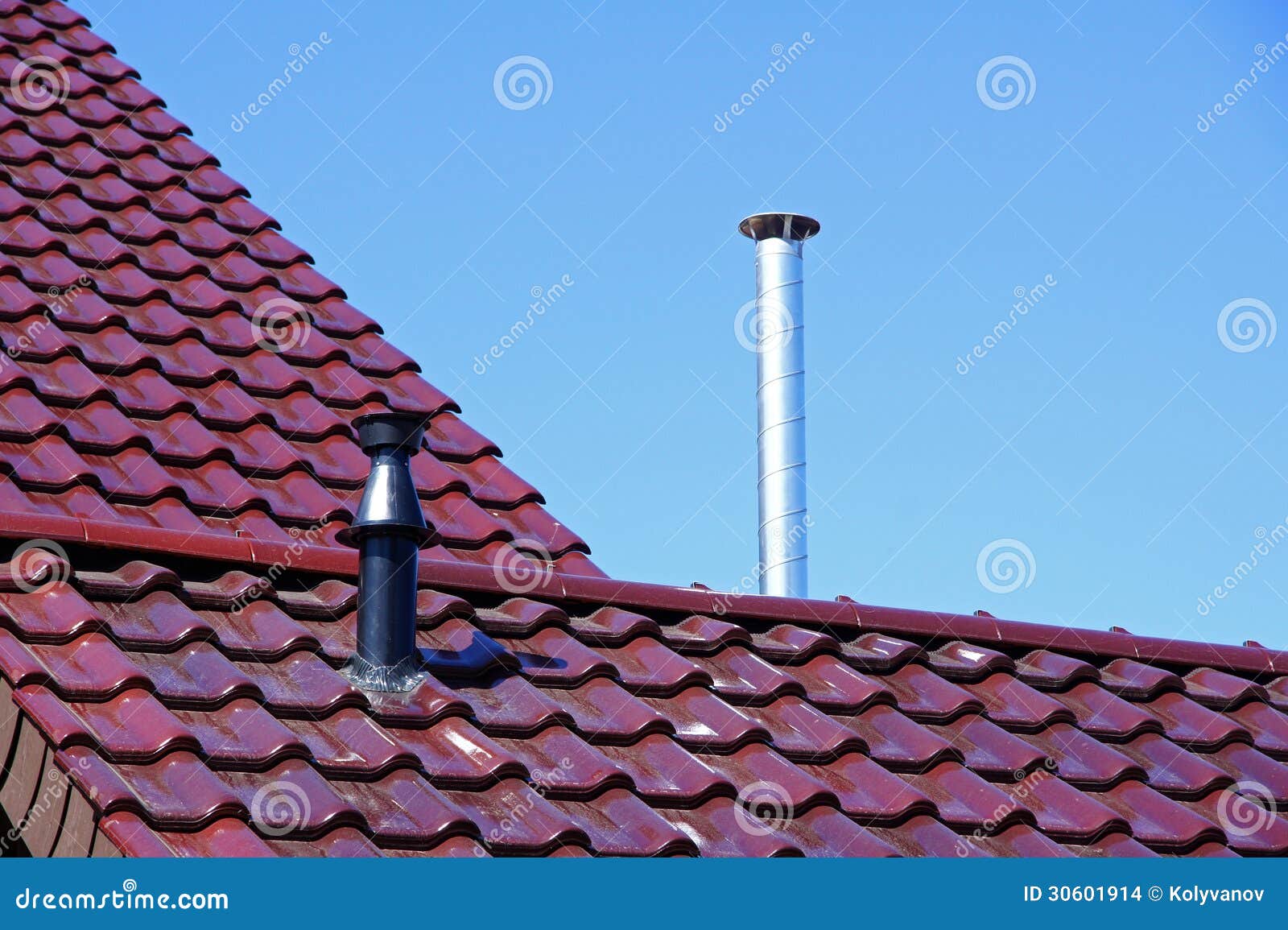 Conduit de dessus de toit photo stock. Image du ingénierie - 30601914