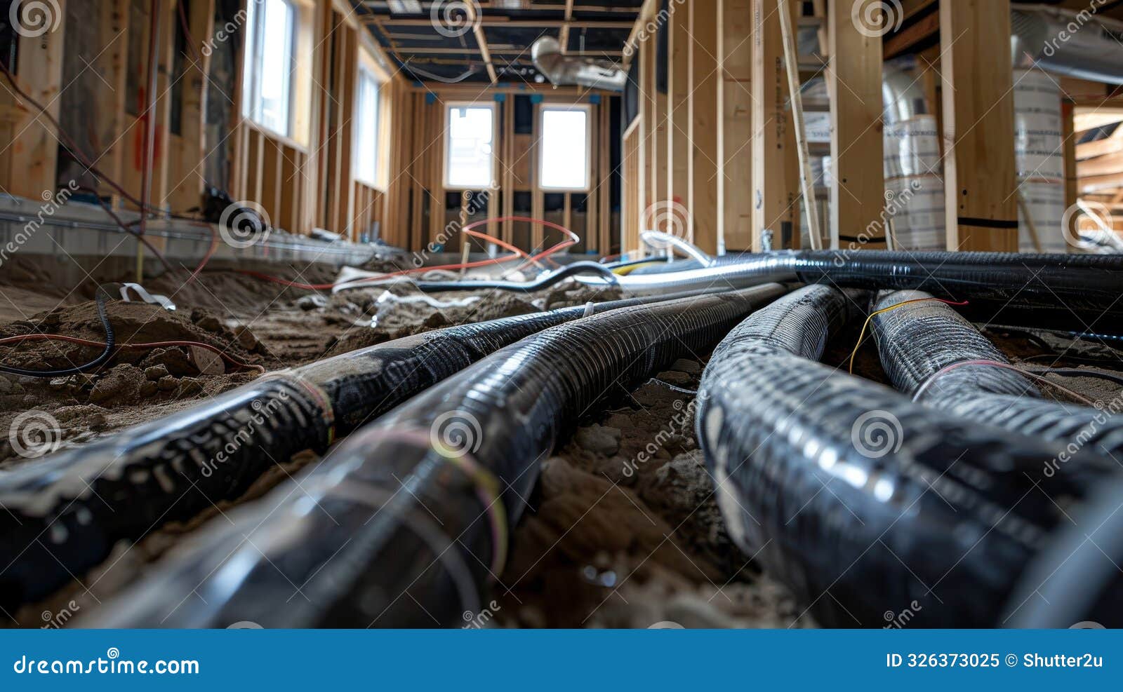 A conduit for electricity stock illustration. Illustration of electron ...