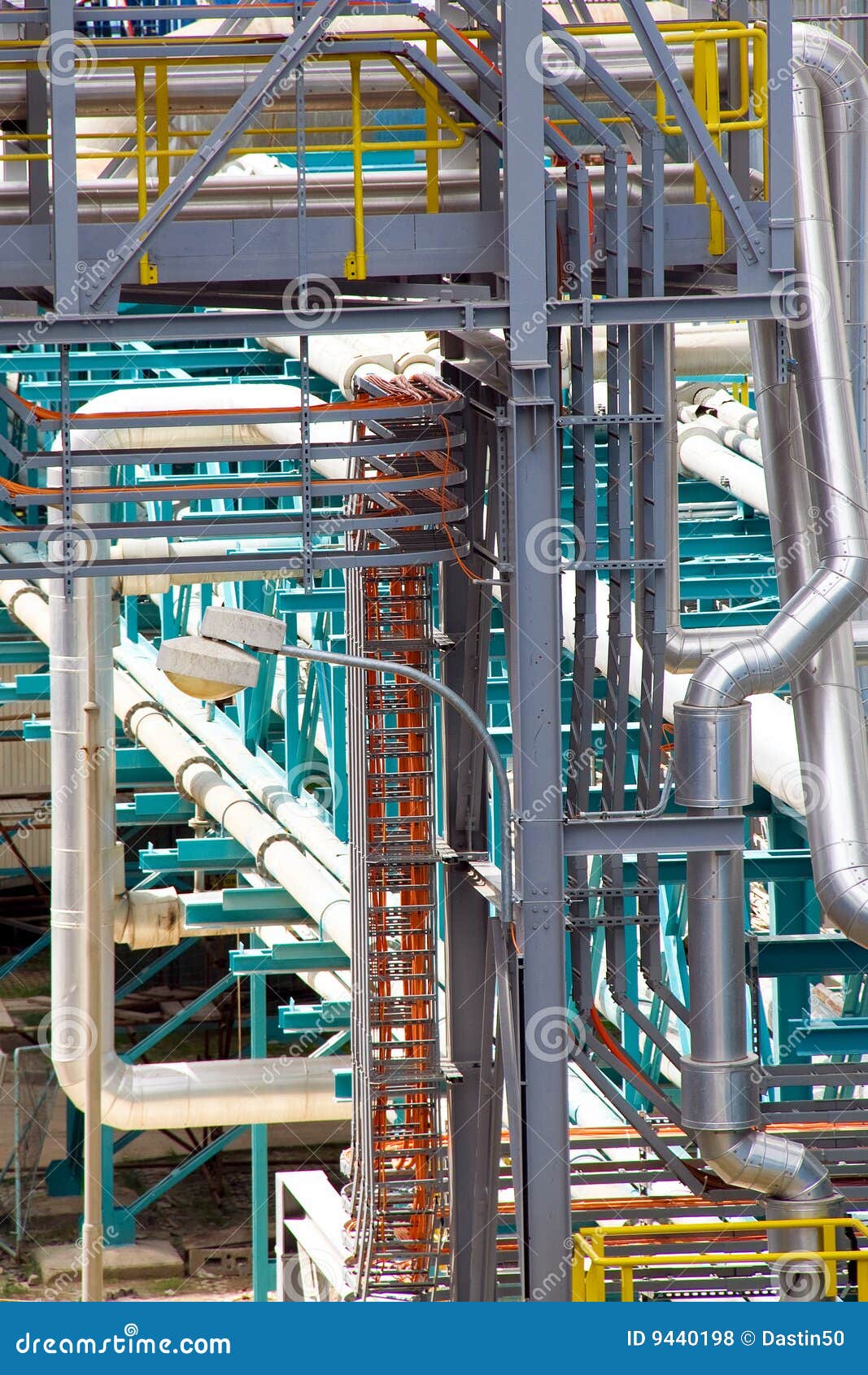 Conduits on Modern Building Stock Photo - Image of technology ...