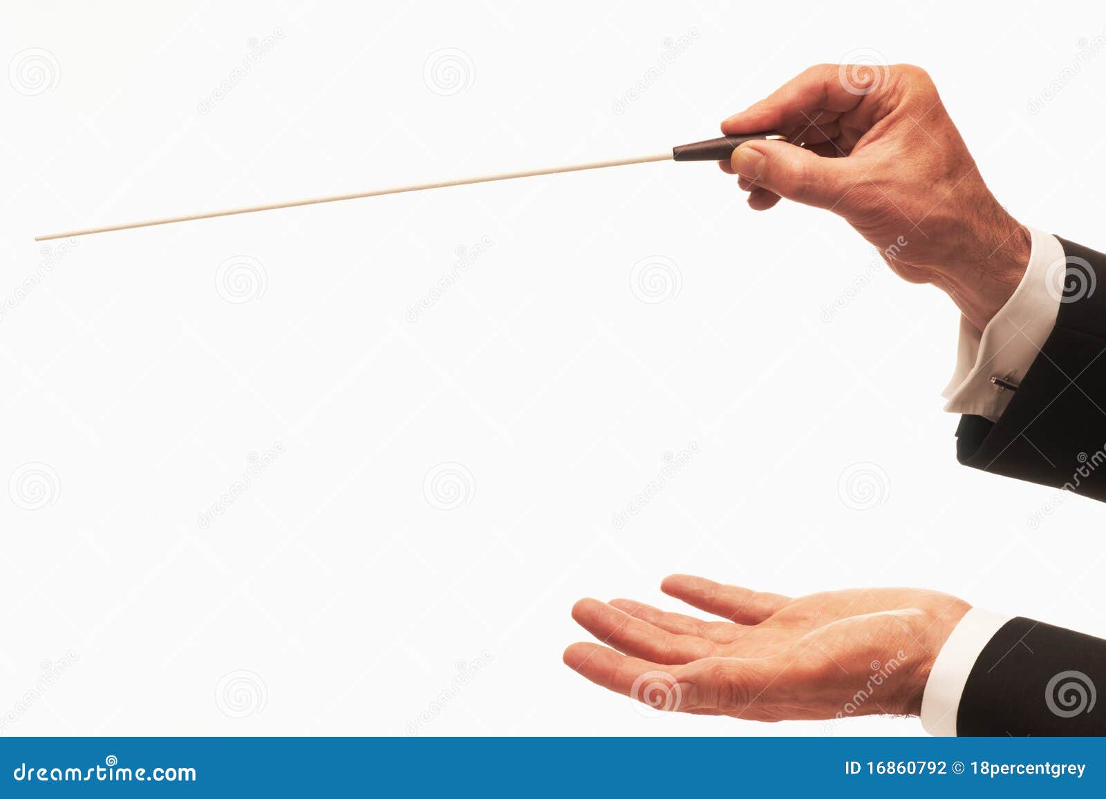 Conduttore Che Conduce Un'orchestra Fotografia Stock - Immagine di ...