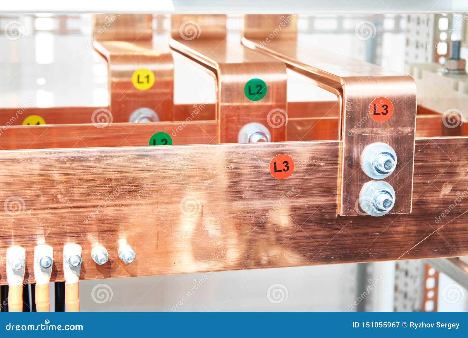 Conduttori Di Rame Del Trasformatore Immagine Stock - Immagine di rame ...