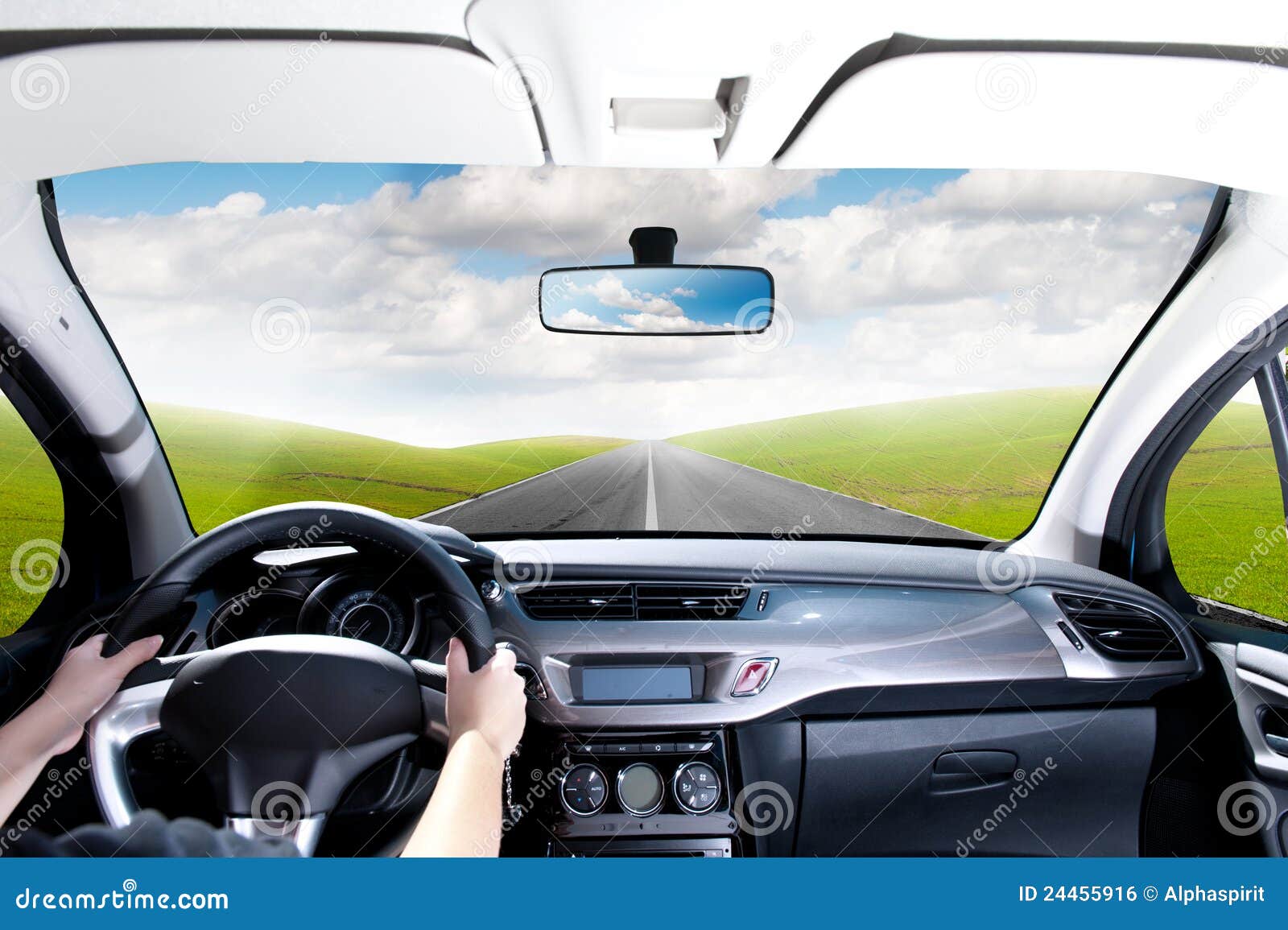 Conduzca un coche foto de archivo. Imagen de adentro - 24455916