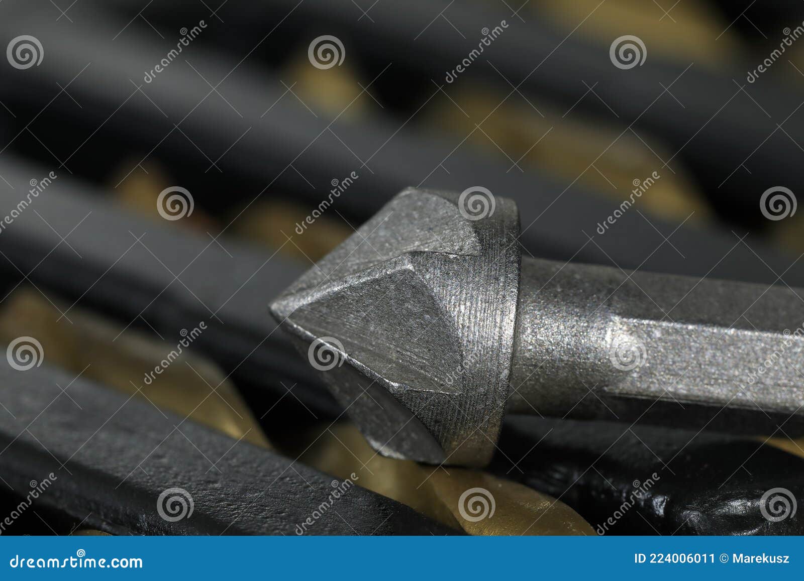 Cone cutter drill bit stock image. Image of processing - 224006011