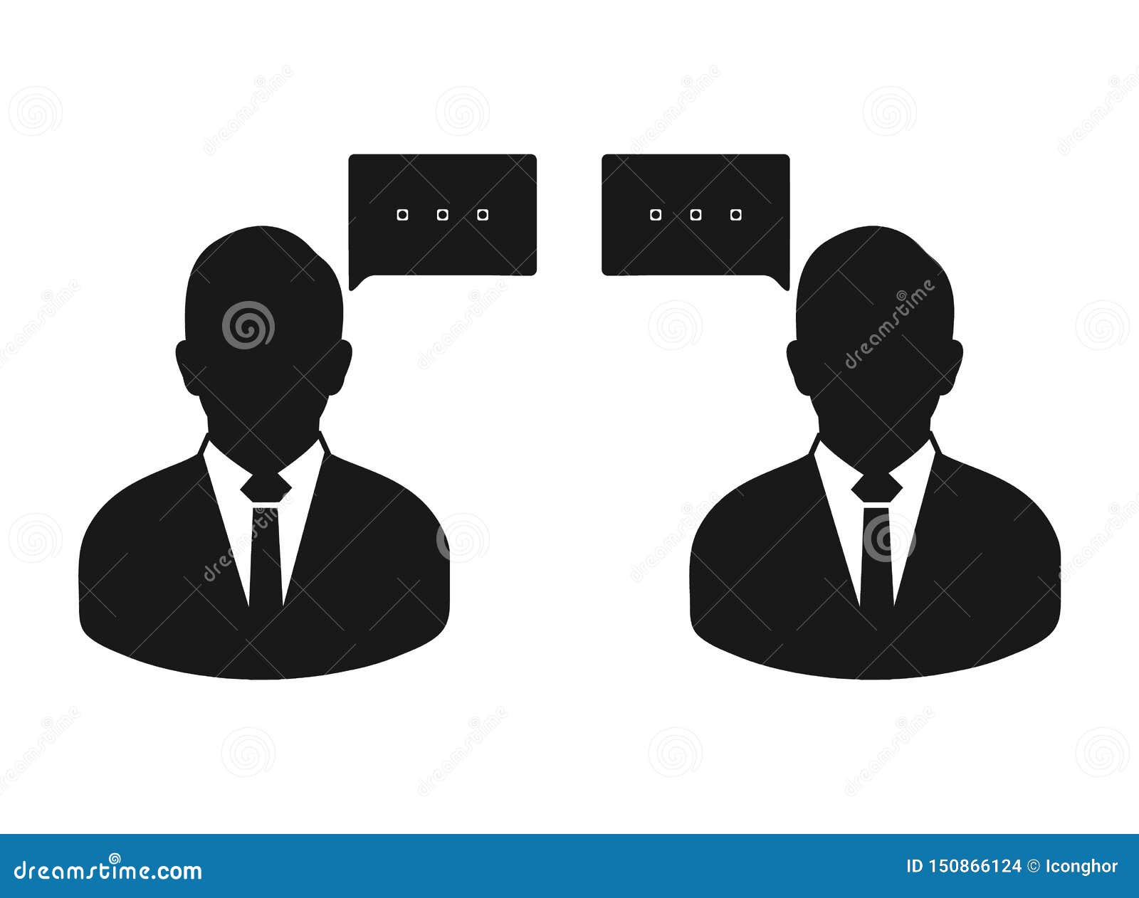 Conversation Icon. Flat Style. Ilustração do Vetor - Ilustração de ...