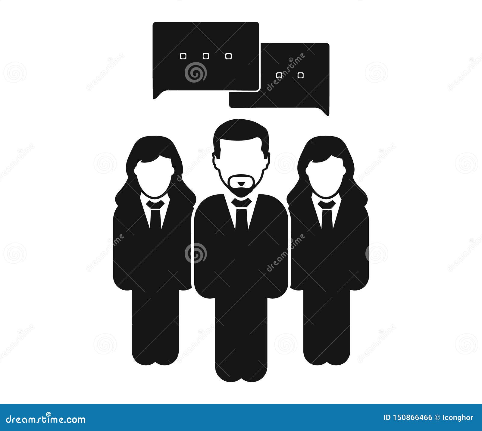 Conversation Icon. Flat Style Vector Ilustração do Vetor - Ilustração ...