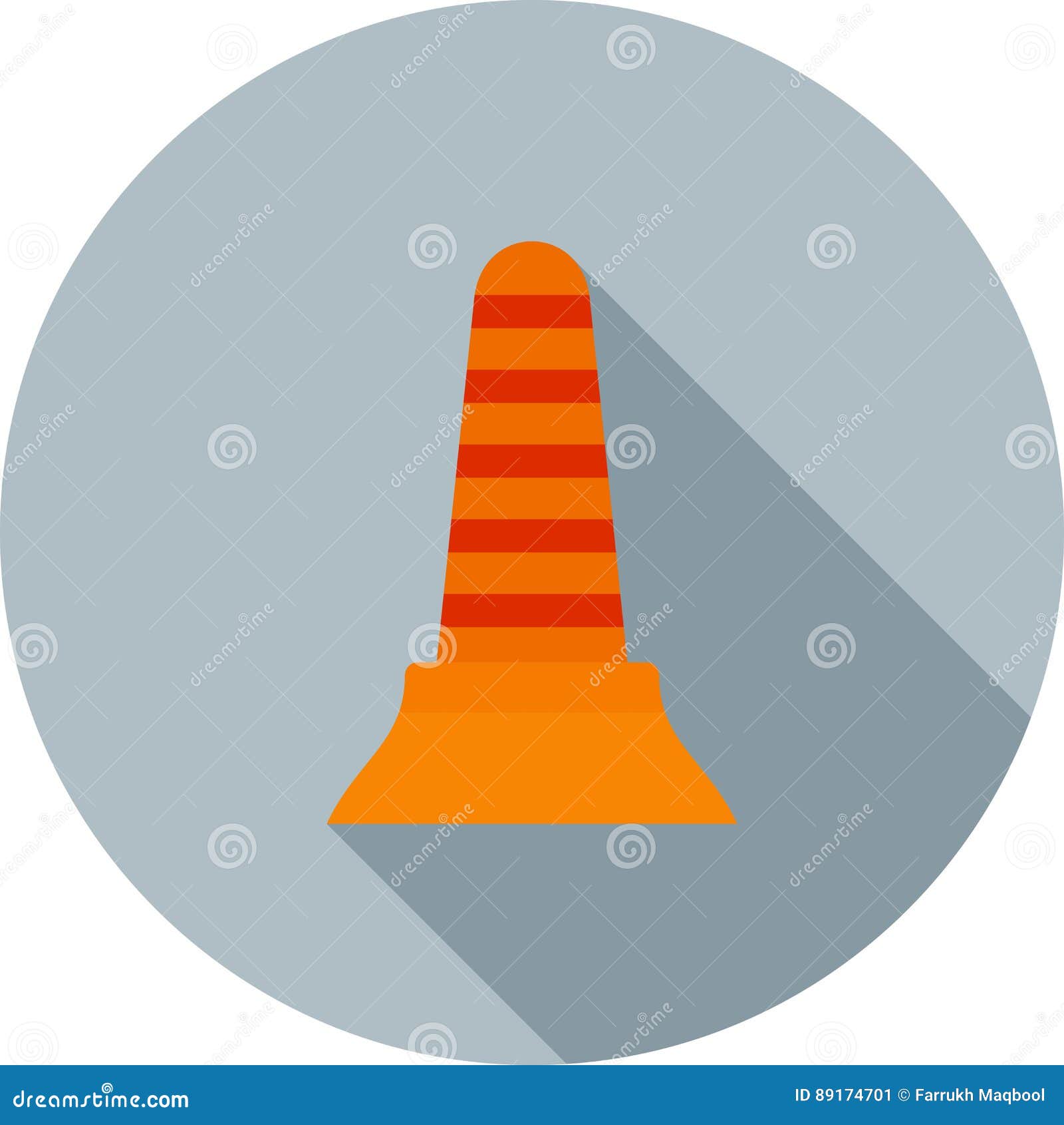 Cone stock vector. Illustration of safety, work, design - 89174701