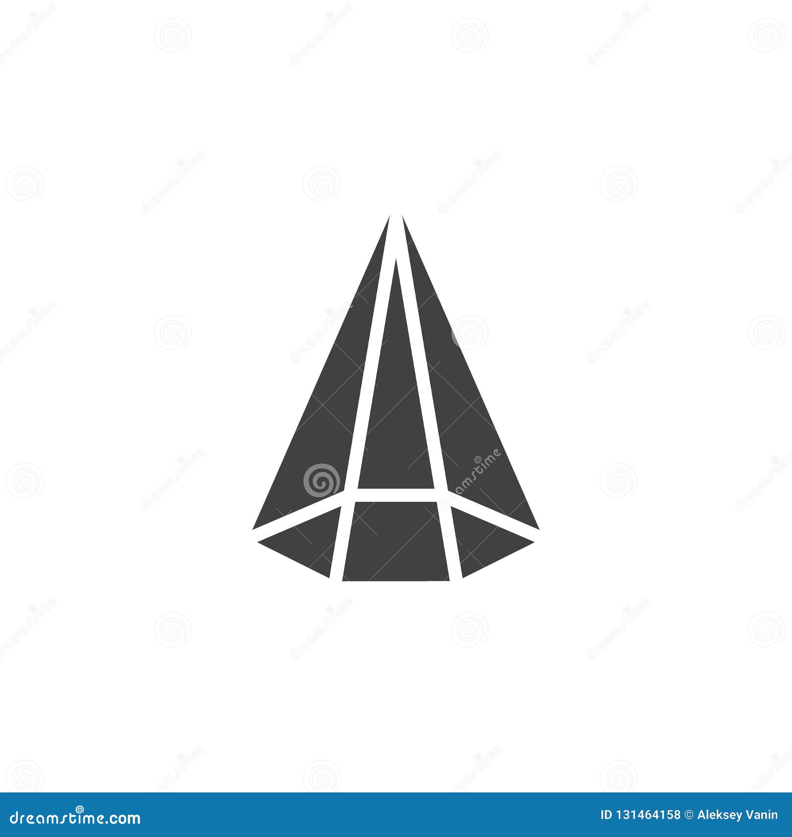 Cone Geometrical Figure Vector Icon Stock Vector - Illustration of ...