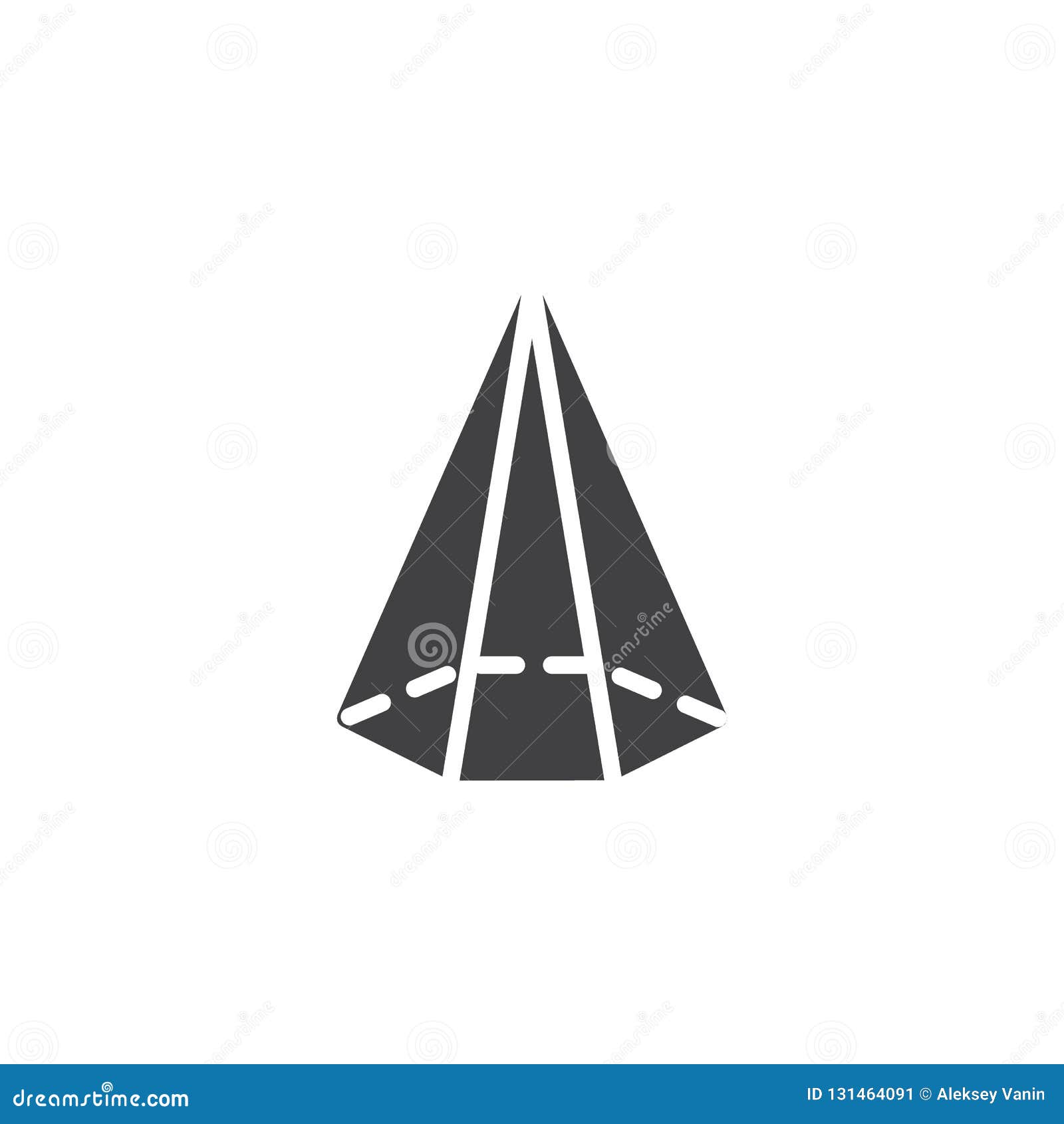 Cone Geometrical Figure Vector Icon Stock Vector - Illustration of ...