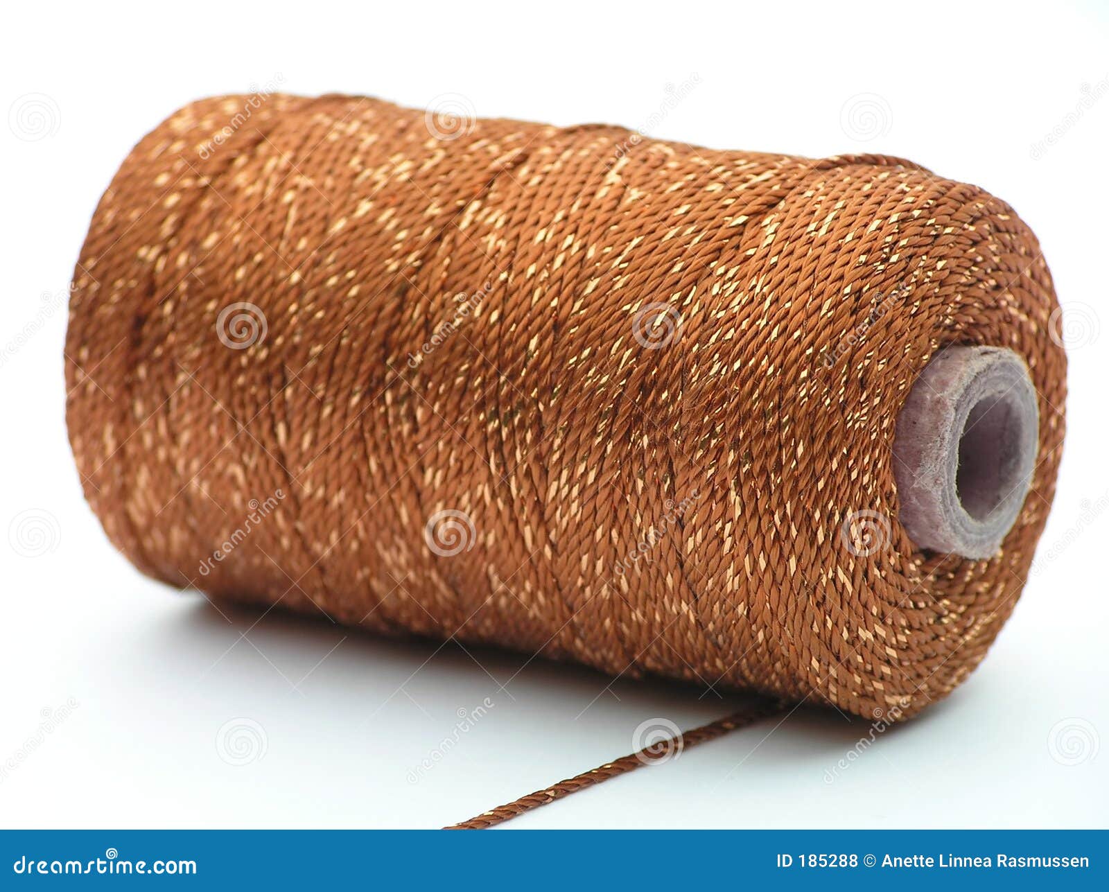 Cone with golden thread stock photo. Image of creative - 185288