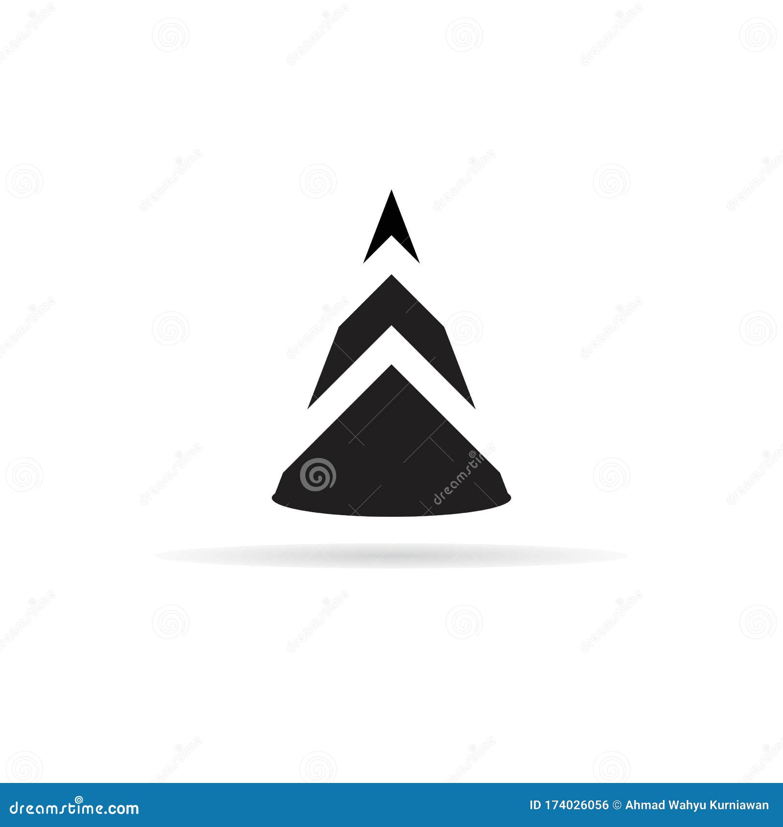 Cone icon logo stock vector. Illustration of graphic - 174026056