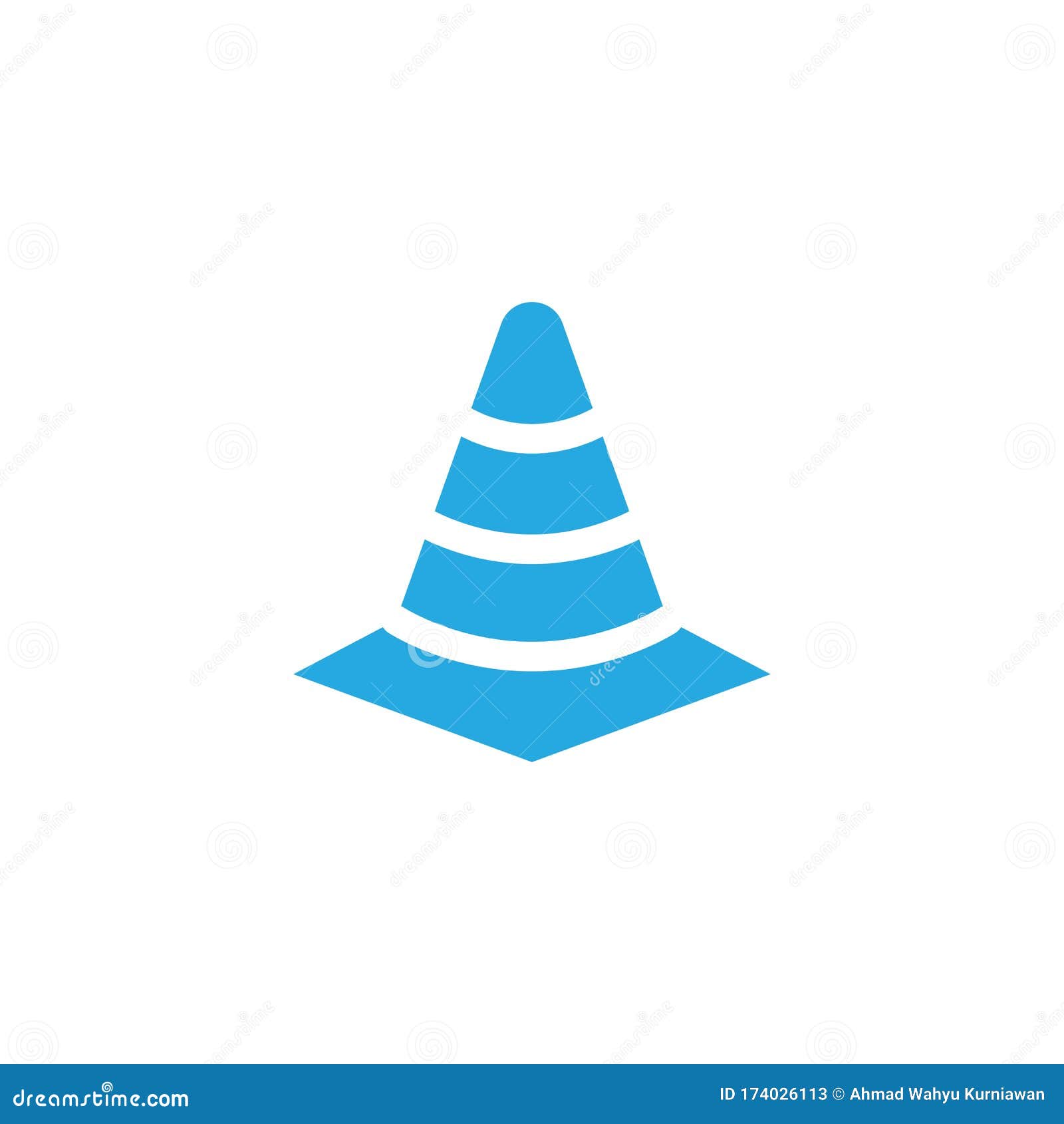 Cone icon logo stock vector. Illustration of linear - 174026113