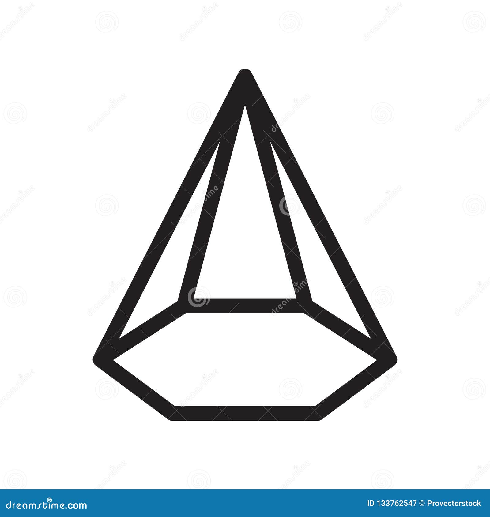 Cone Icon Vector Sign and Symbol Isolated on White Background, C Stock ...