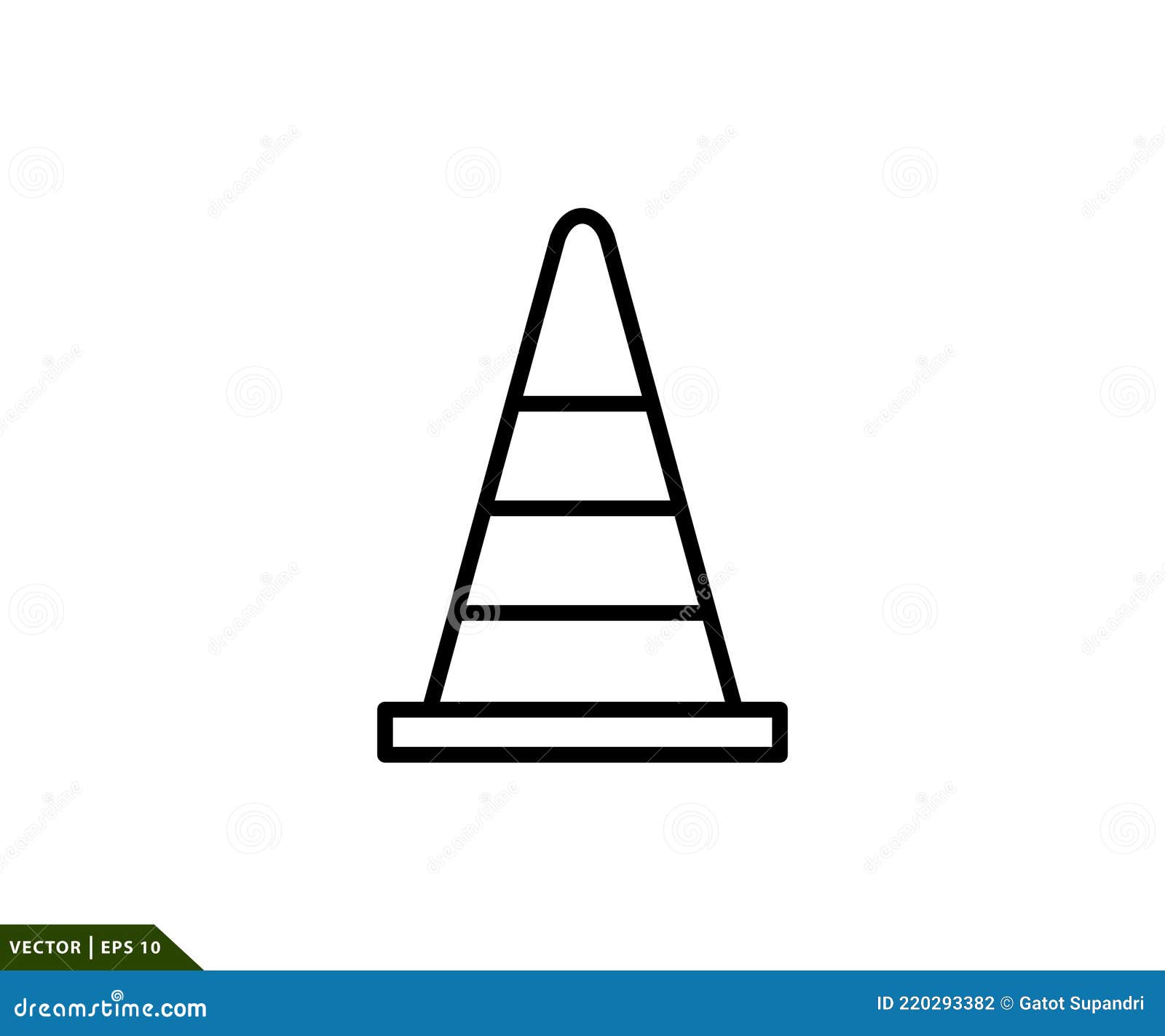 Cone Icon Vector Logo Design Template Stock Vector - Illustration of ...