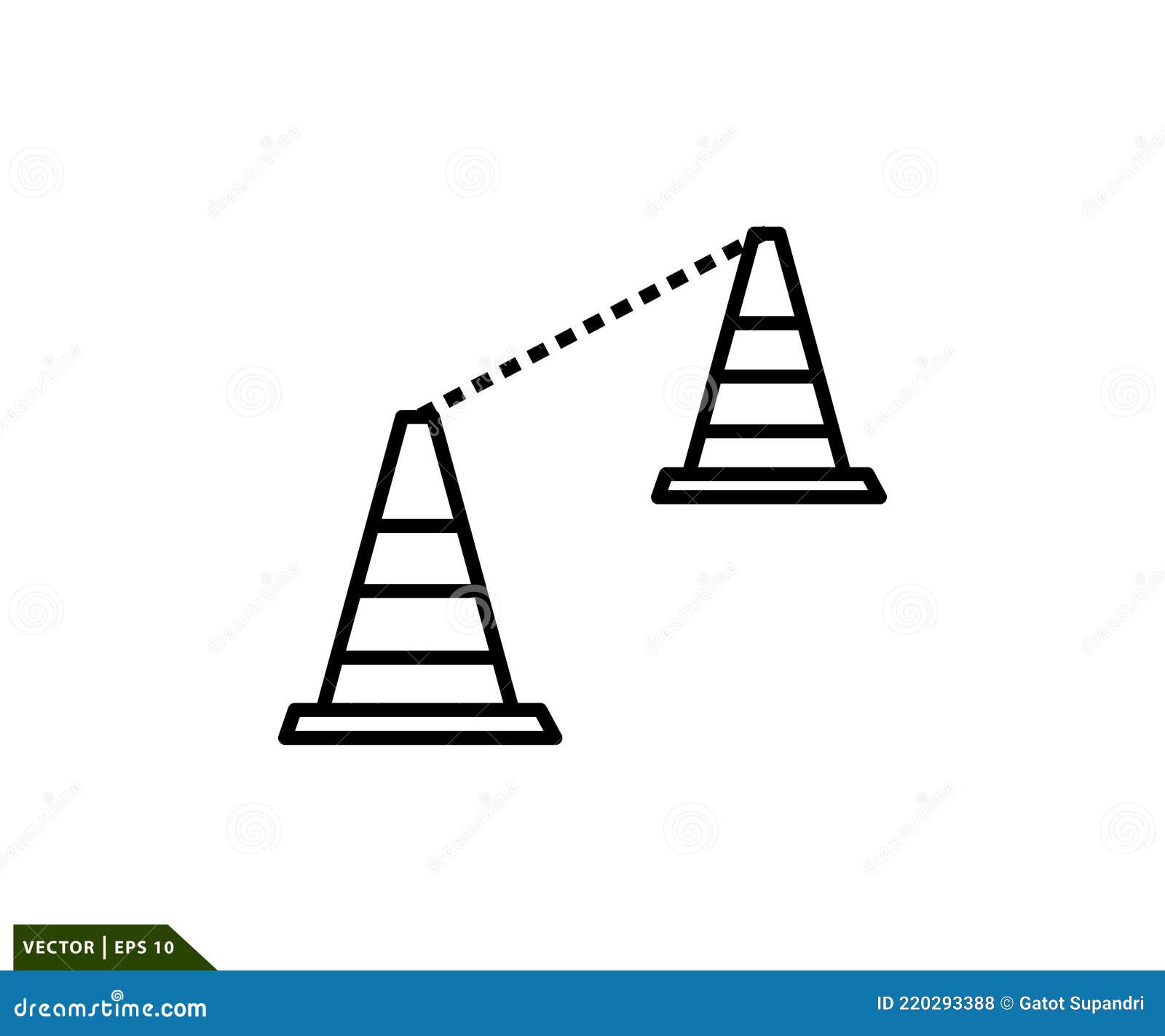 Cone Icon Vector Logo Design Template Stock Vector - Illustration of ...