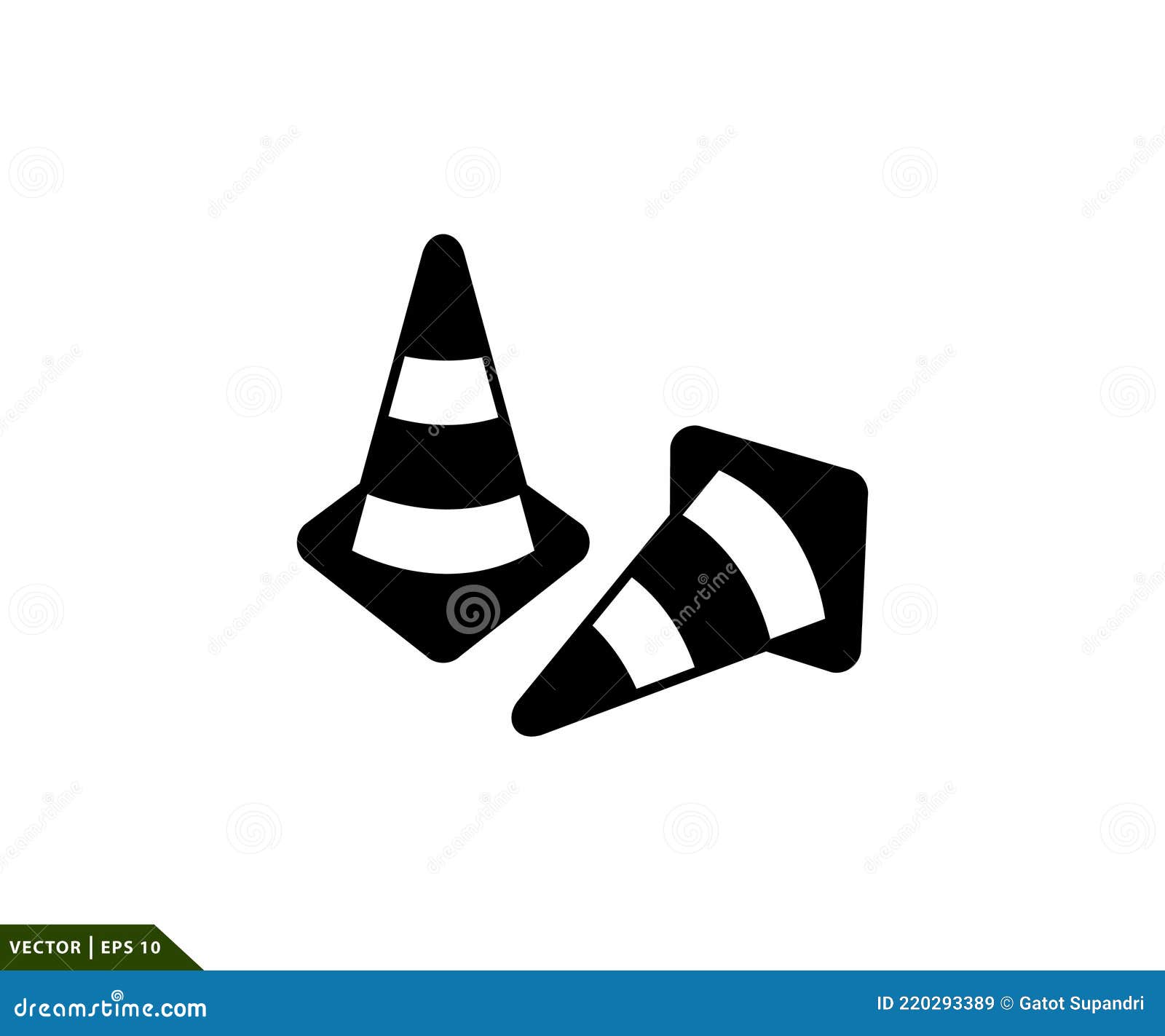 Cone Icon Vector Logo Design Template Stock Vector - Illustration of ...