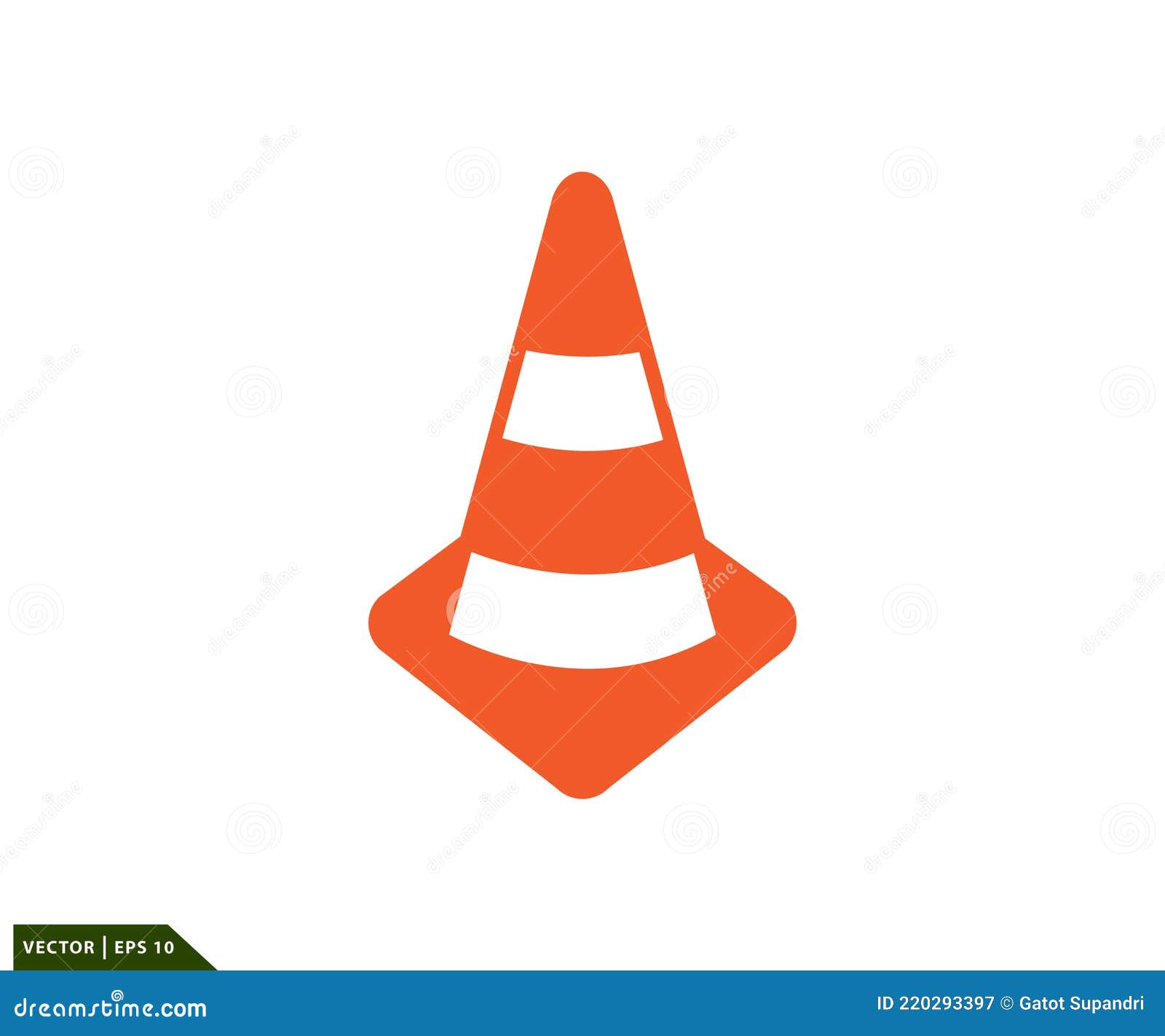 Cone Icon Vector Logo Design Template Stock Vector - Illustration of ...
