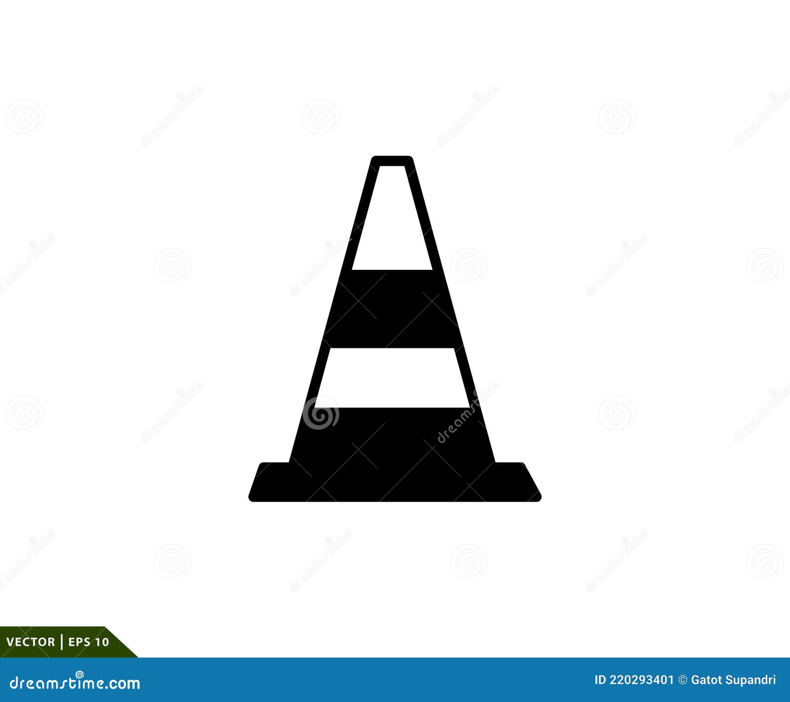 Cone Icon Vector Logo Design Template Stock Vector - Illustration of ...