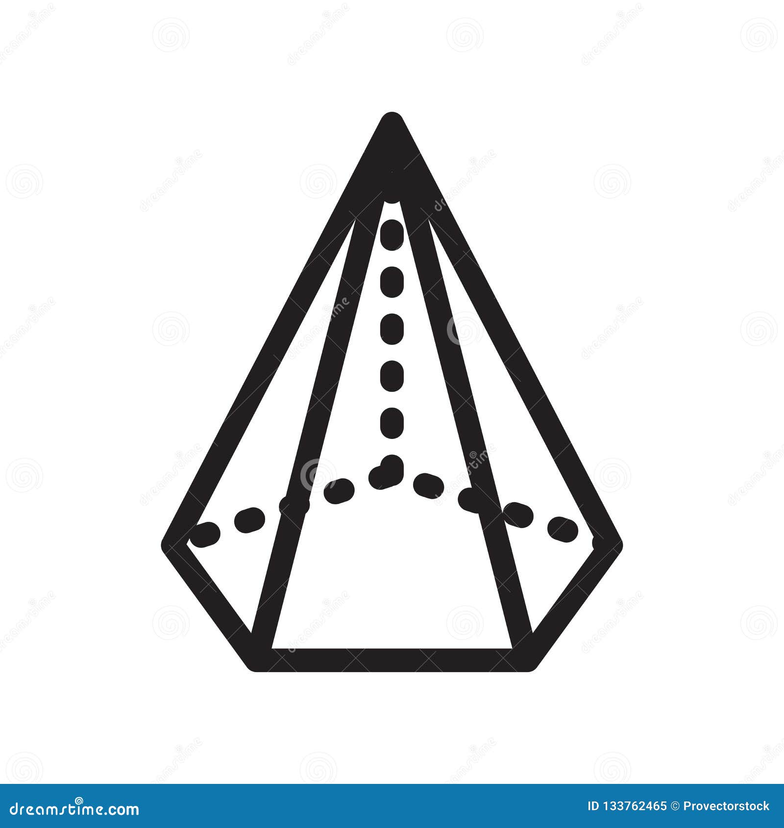 Cone Icon Vector Sign and Symbol Isolated on White Background, C Stock ...