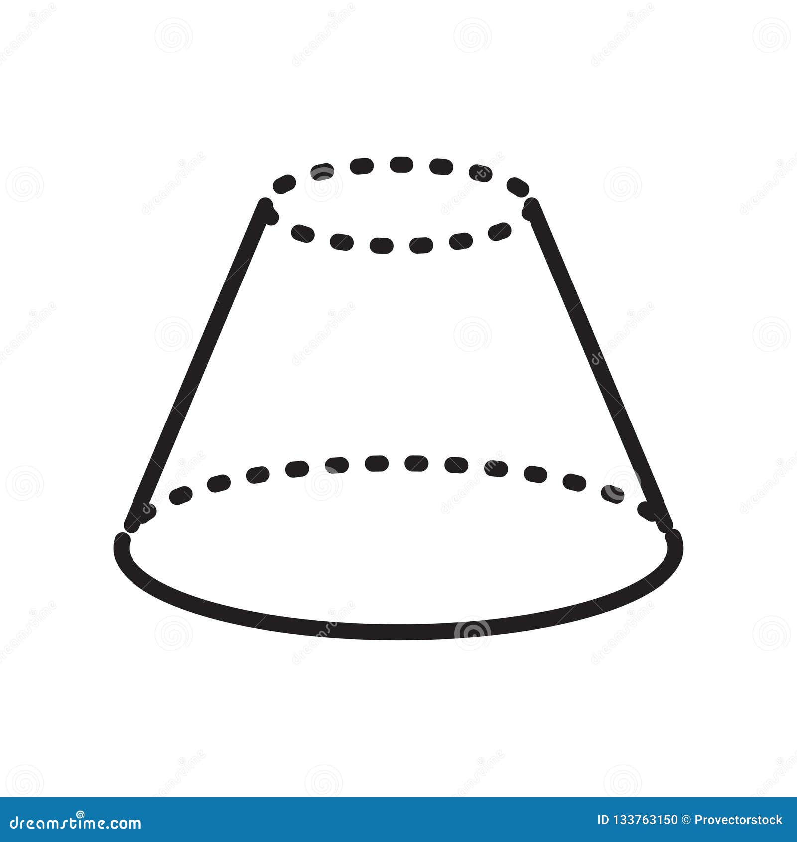 Cone Icon Vector Sign and Symbol Isolated on White Background, C Stock ...
