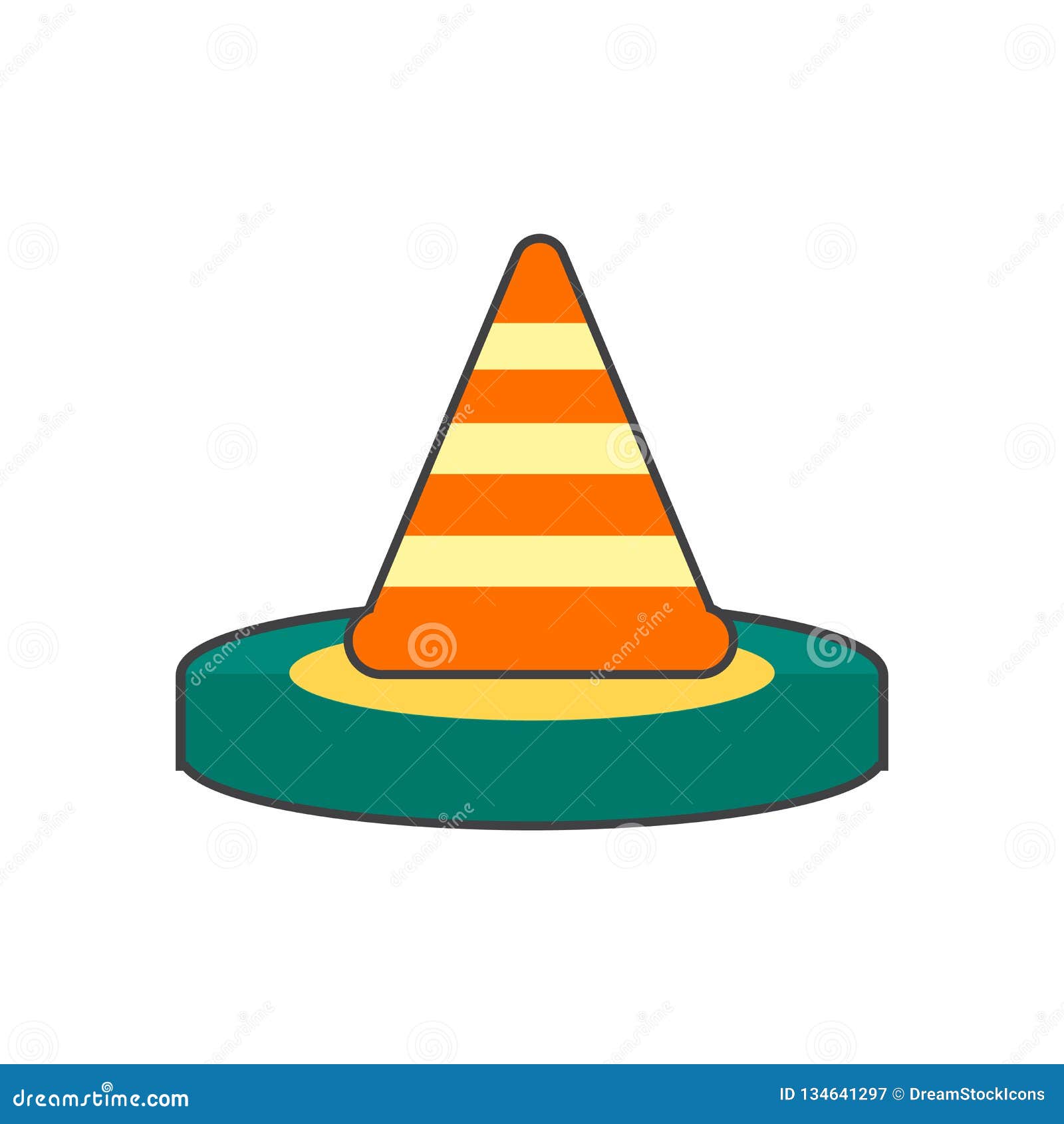 Cone Icon Vector Sign and Symbol Isolated on White Background, Cone ...