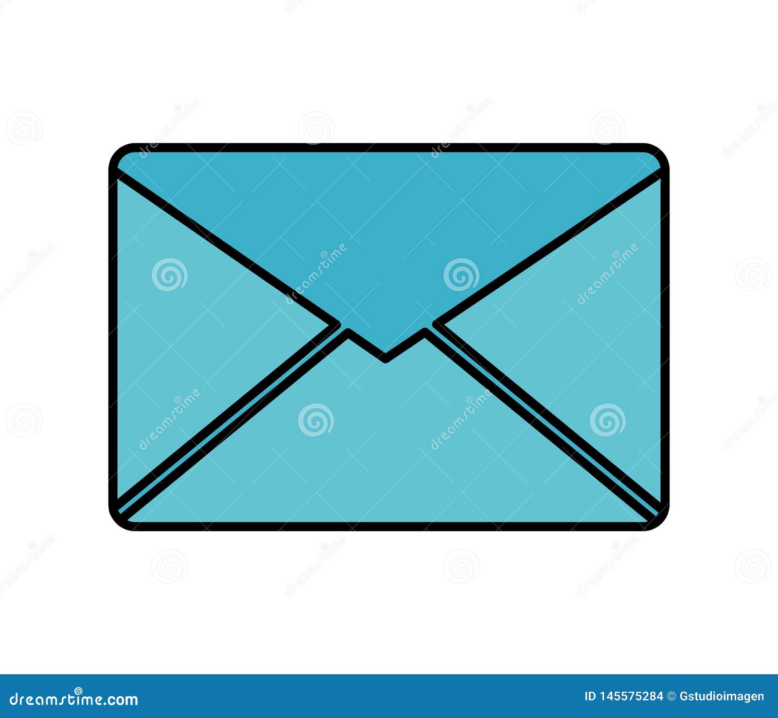 ?cone Isolado Correio Do Envelope Ilustração do Vetor - Ilustração de ...