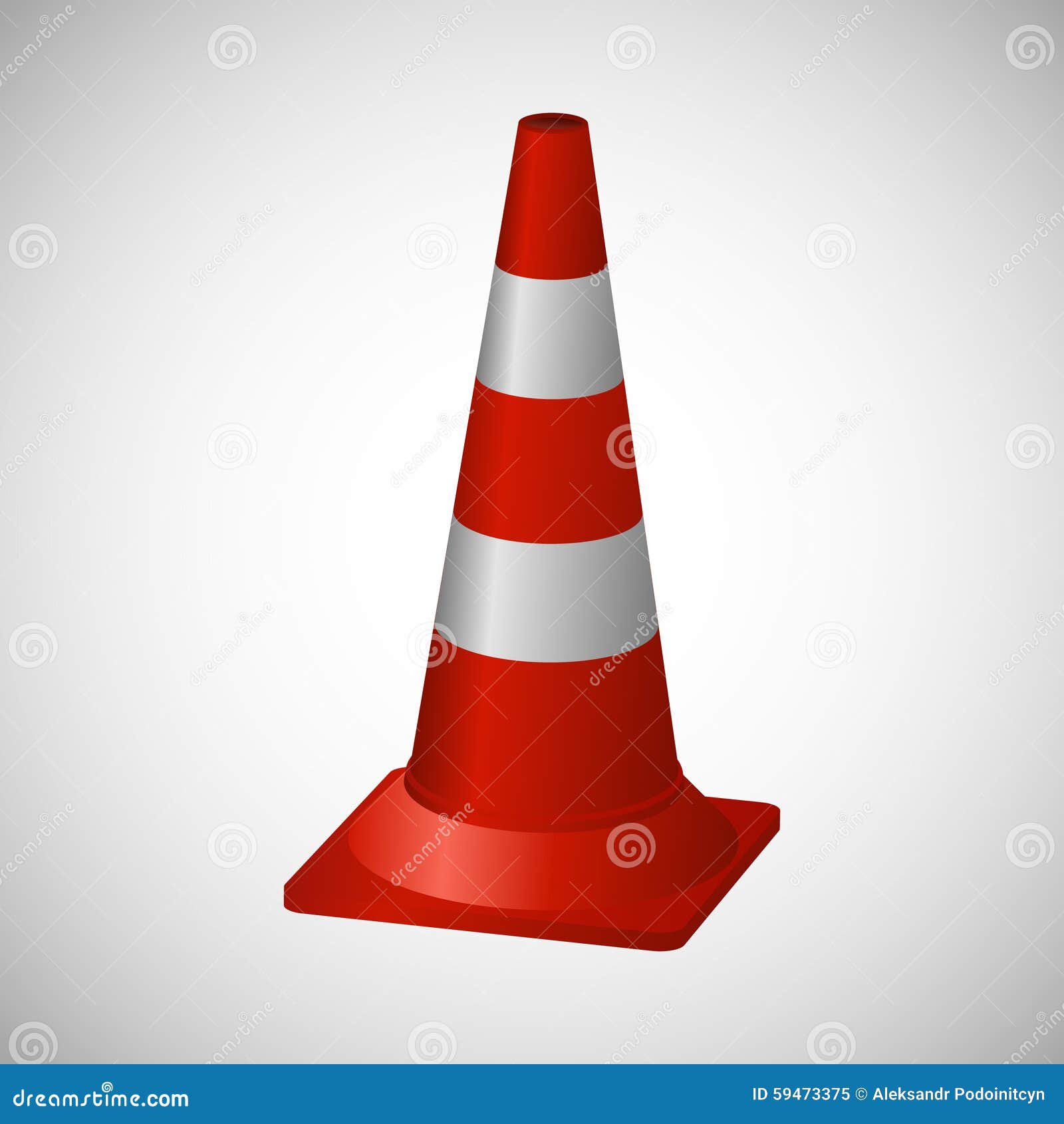 Cone layout road safety stock vector. Illustration of development ...