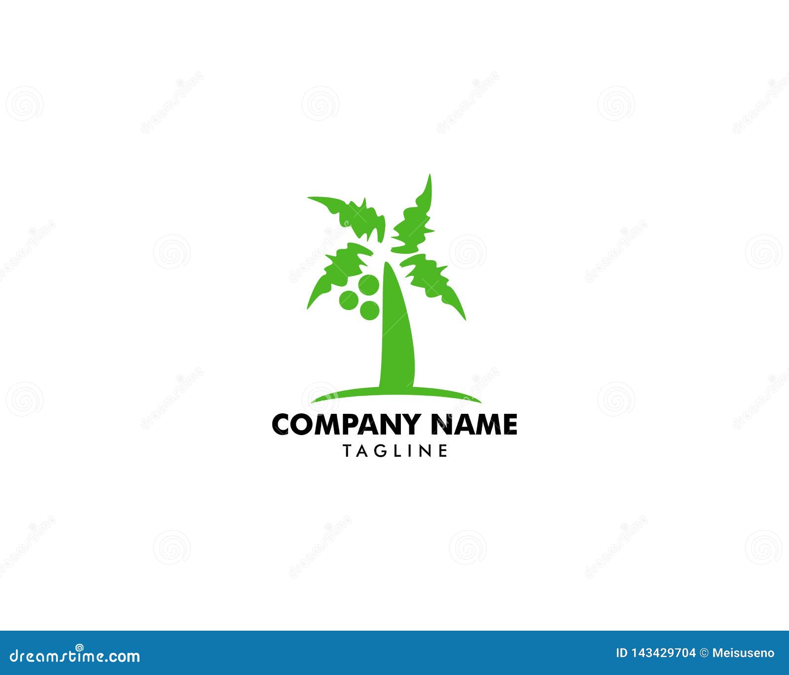 ?cone Logo Template Design Da ?rvore De Coco Da Palma Ilustração do ...