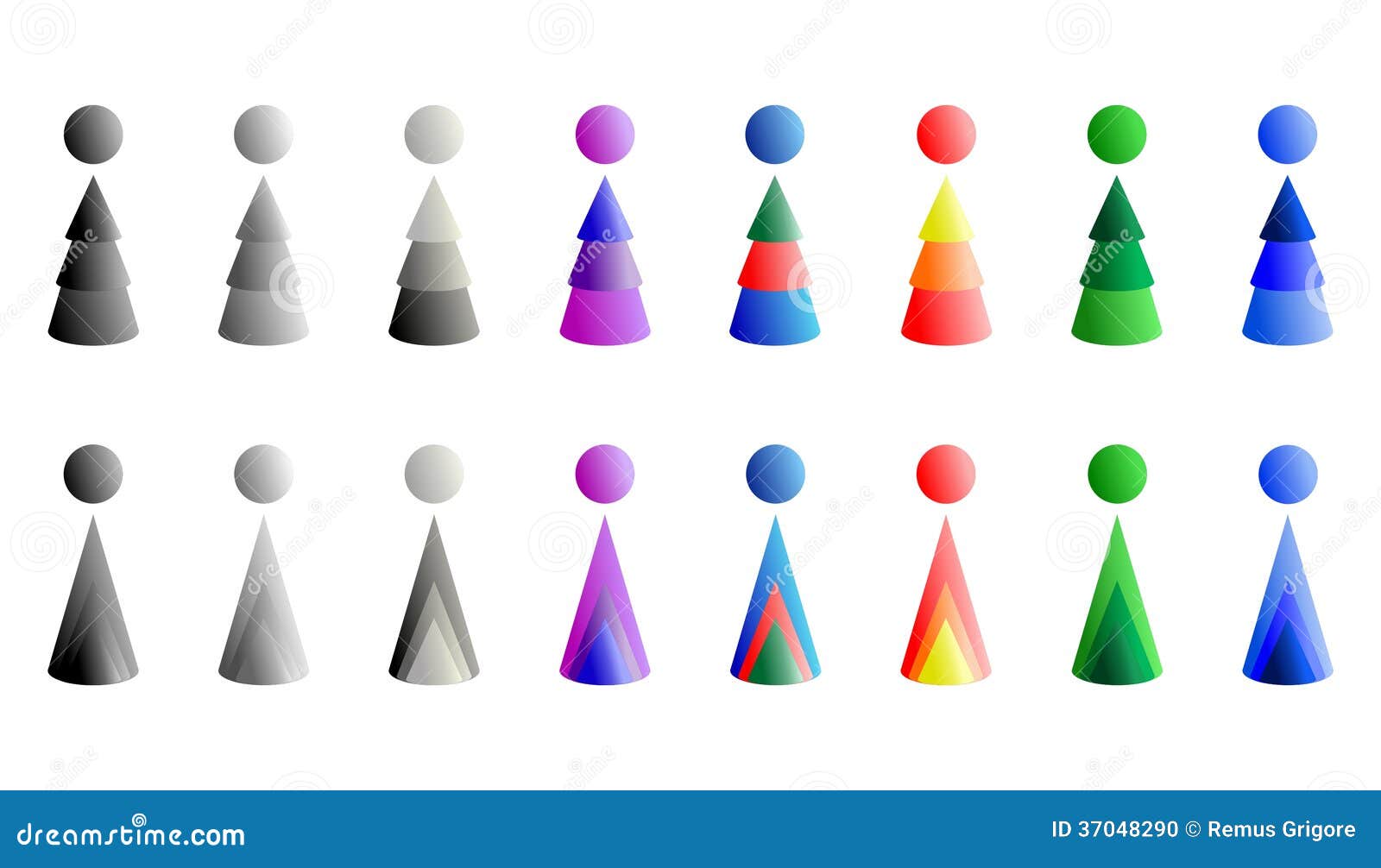 Cone logos - cdr format stock vector. Illustration of arrow - 37048290