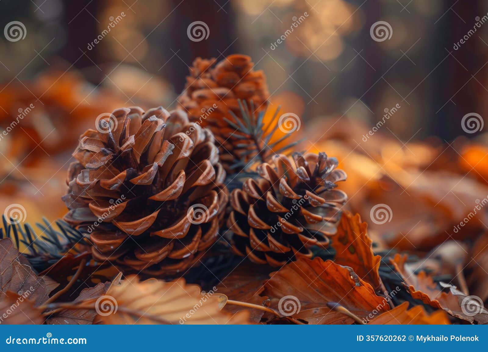 The Cone is Lying on the Ground in the Forest. Neural Network Ai ...