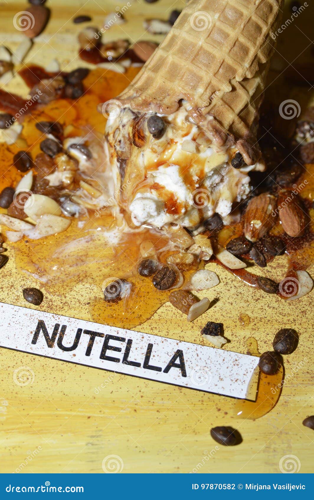 Delicious Gelato In Various Flavors Displayed In A Shop, Ready To Be ...