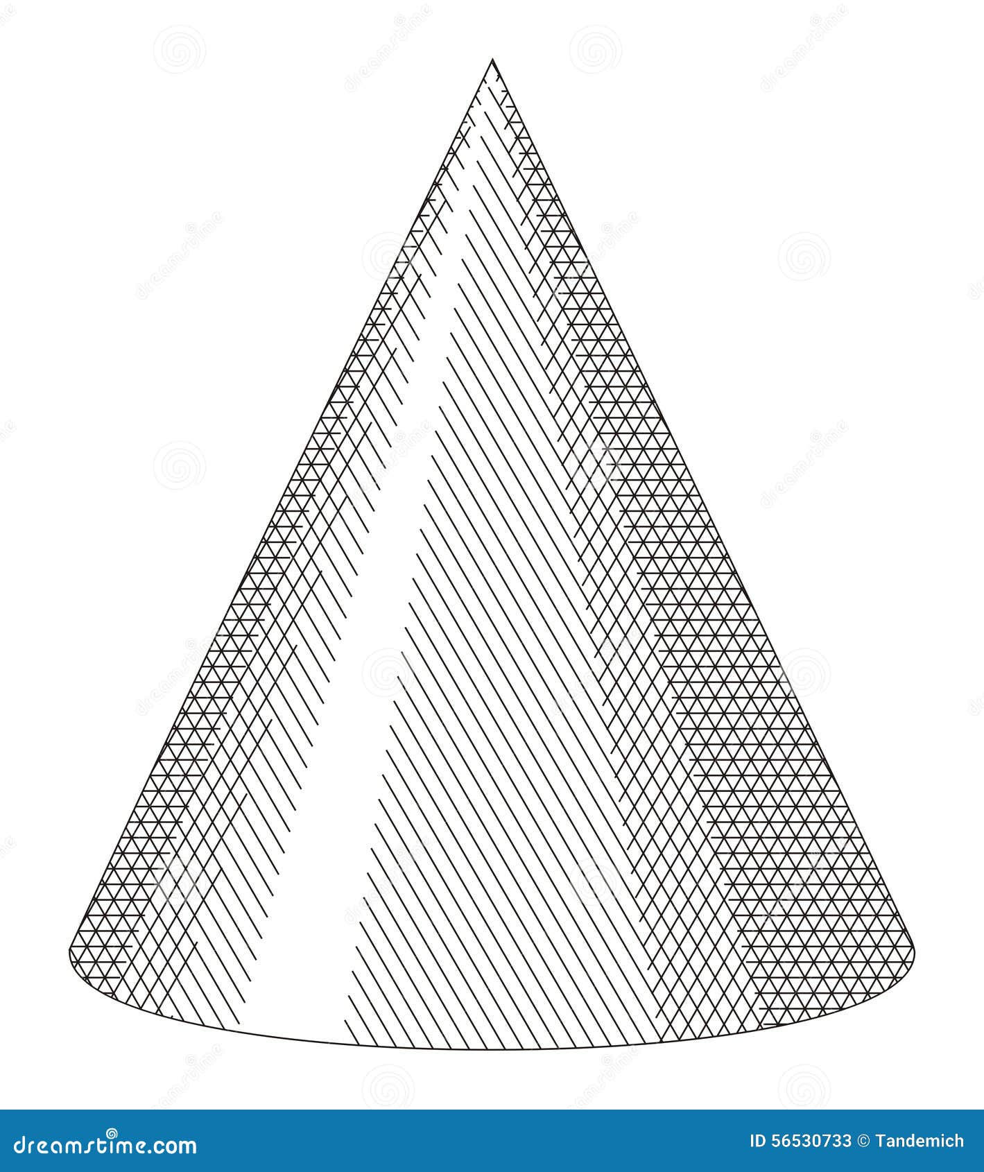 Cone stock illustration. Illustration of cone, lined - 56530733