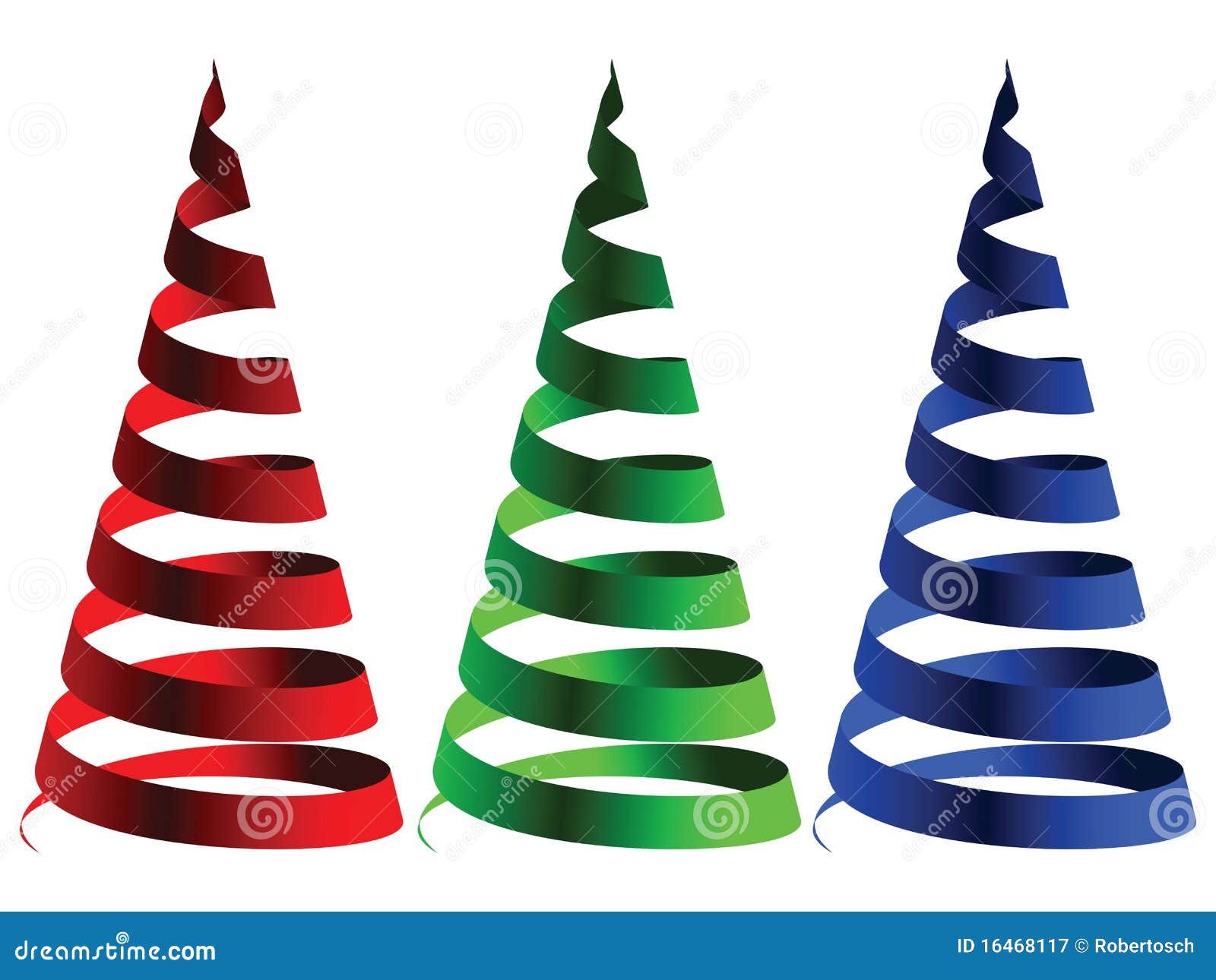 Cone rgb ribbons stock vector. Illustration of ribbon - 16468117
