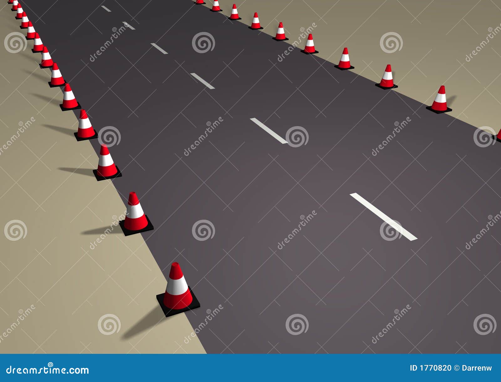 Cone Road stock illustration. Illustration of works, objects - 1770820
