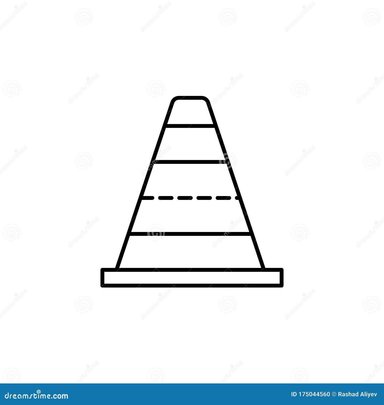 Cone, Safety Icon. Simple Line, Outline Vector Elements of Safety at ...