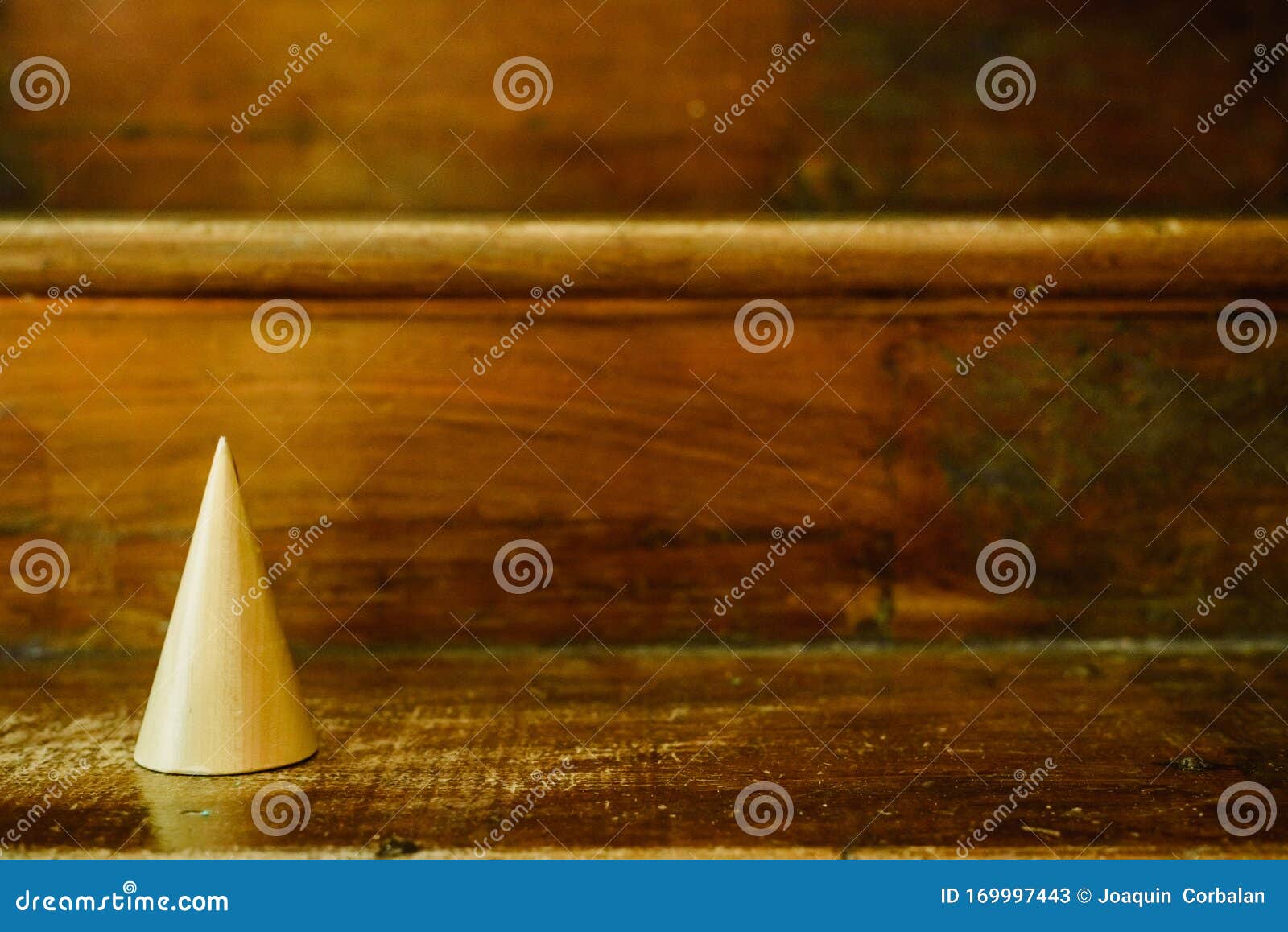 Cone Shapes of Solid Wood To Study Geometry Stock Image - Image of ...