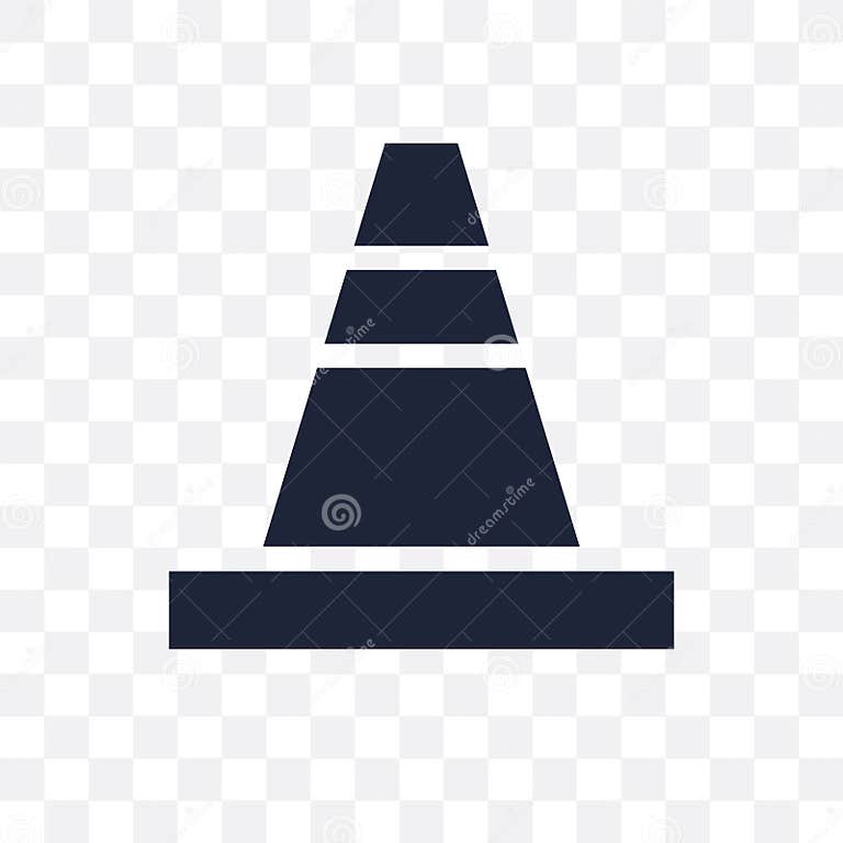 Cone Transparent Icon. Cone Symbol Design from Construction Coll Stock ...